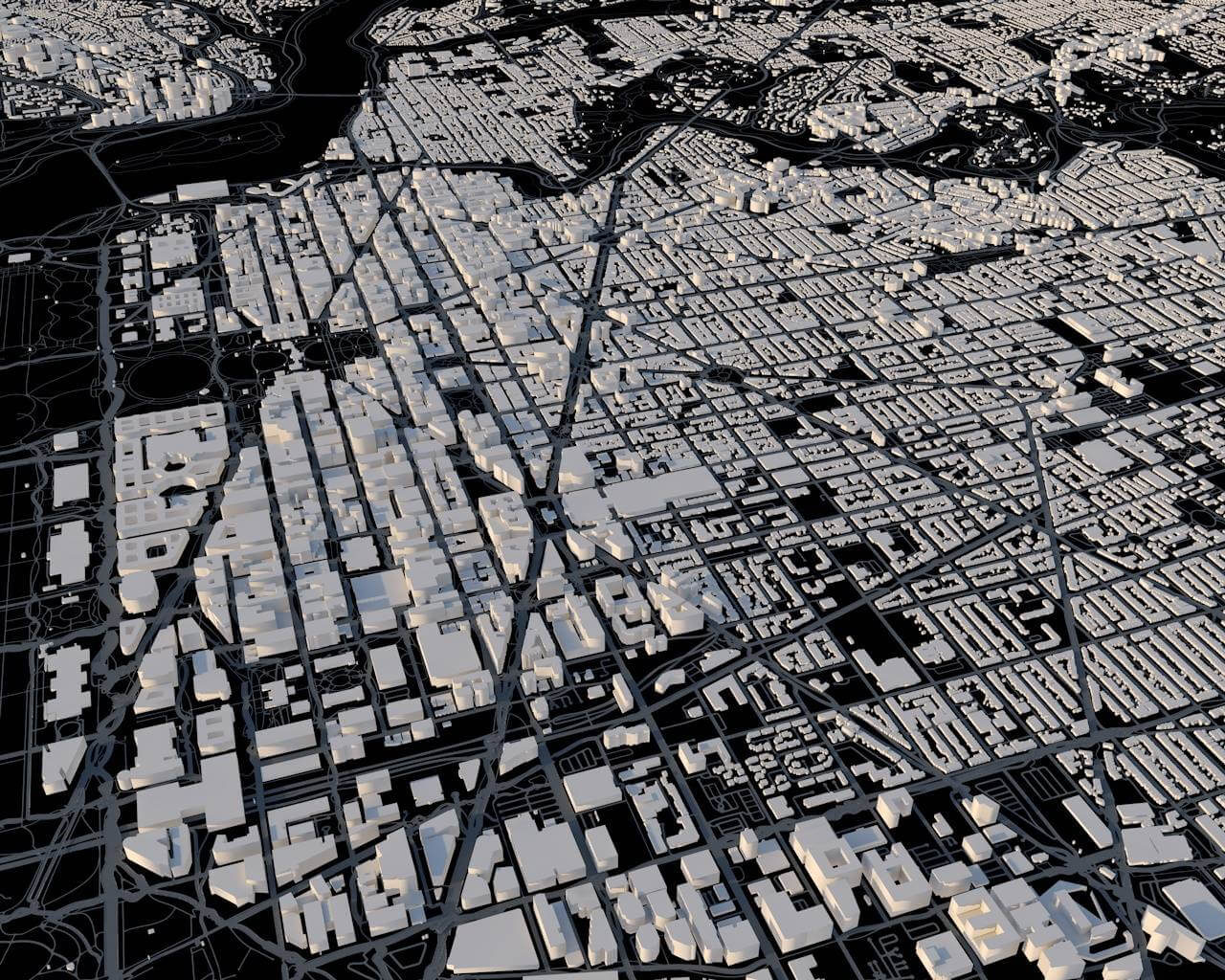 Washington DC - 3D Model by 3dstudio