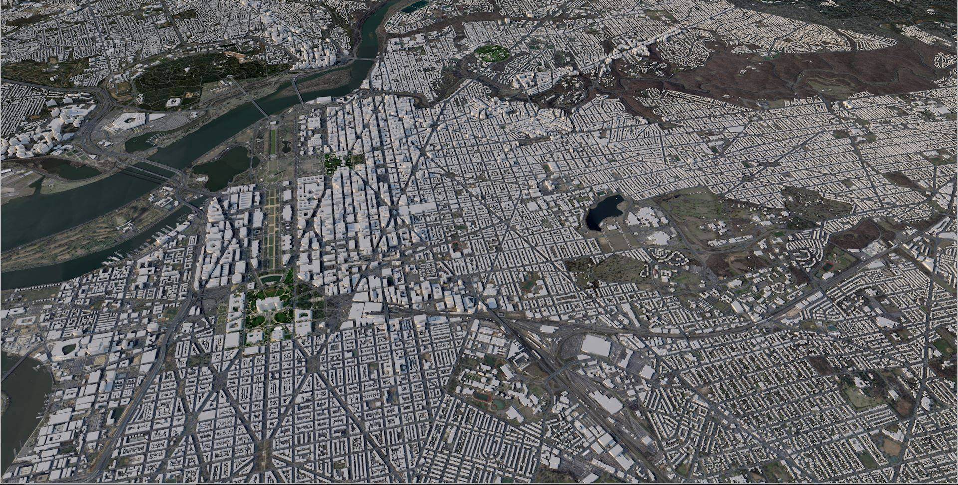 Washington DC - 3D Model by 3dstudio