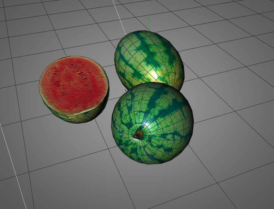 Watermelon - 3D Model by 3dstudio
