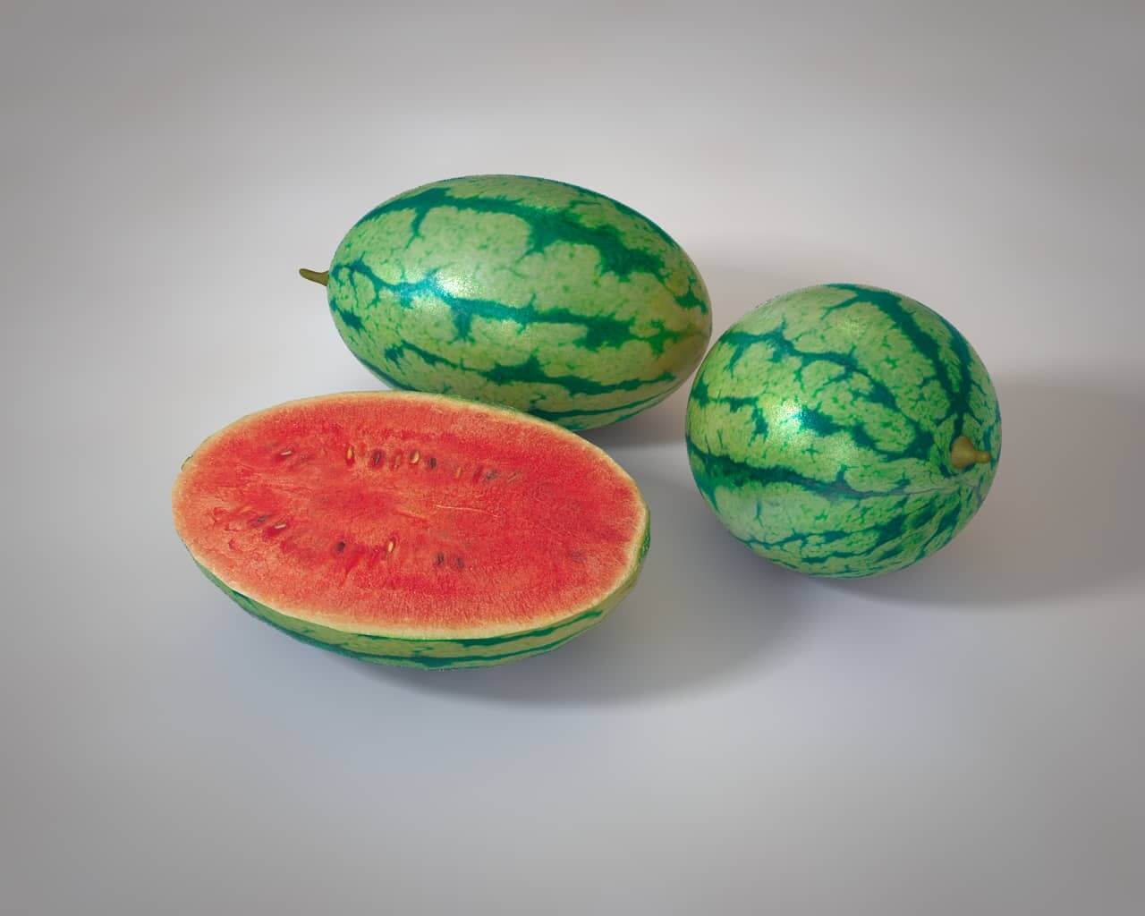Watermelon - 3D Model by 3dstudio