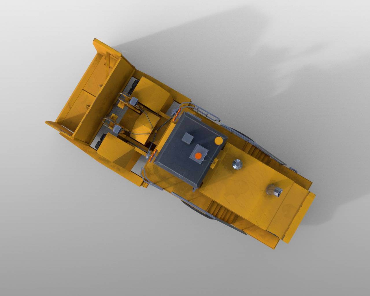 Wheel Dozer - 3D Model by 3dstudio