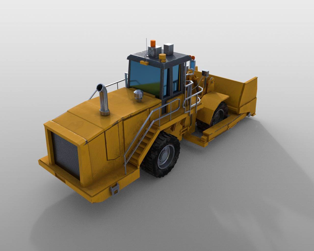Wheel Dozer - 3D Model by 3dstudio