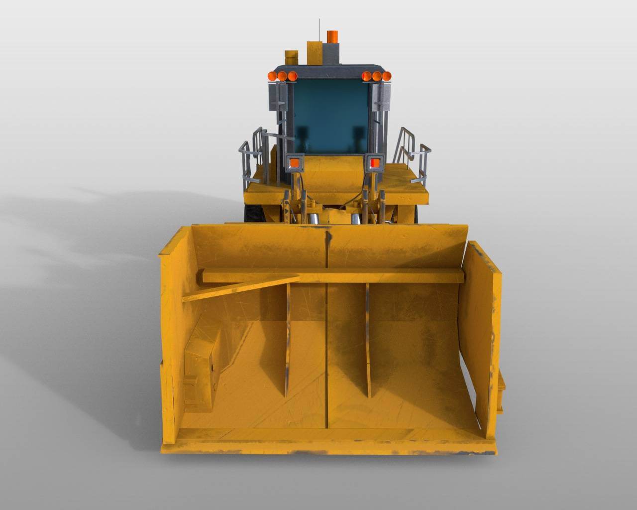 Wheel Dozer - 3D Model by 3dstudio