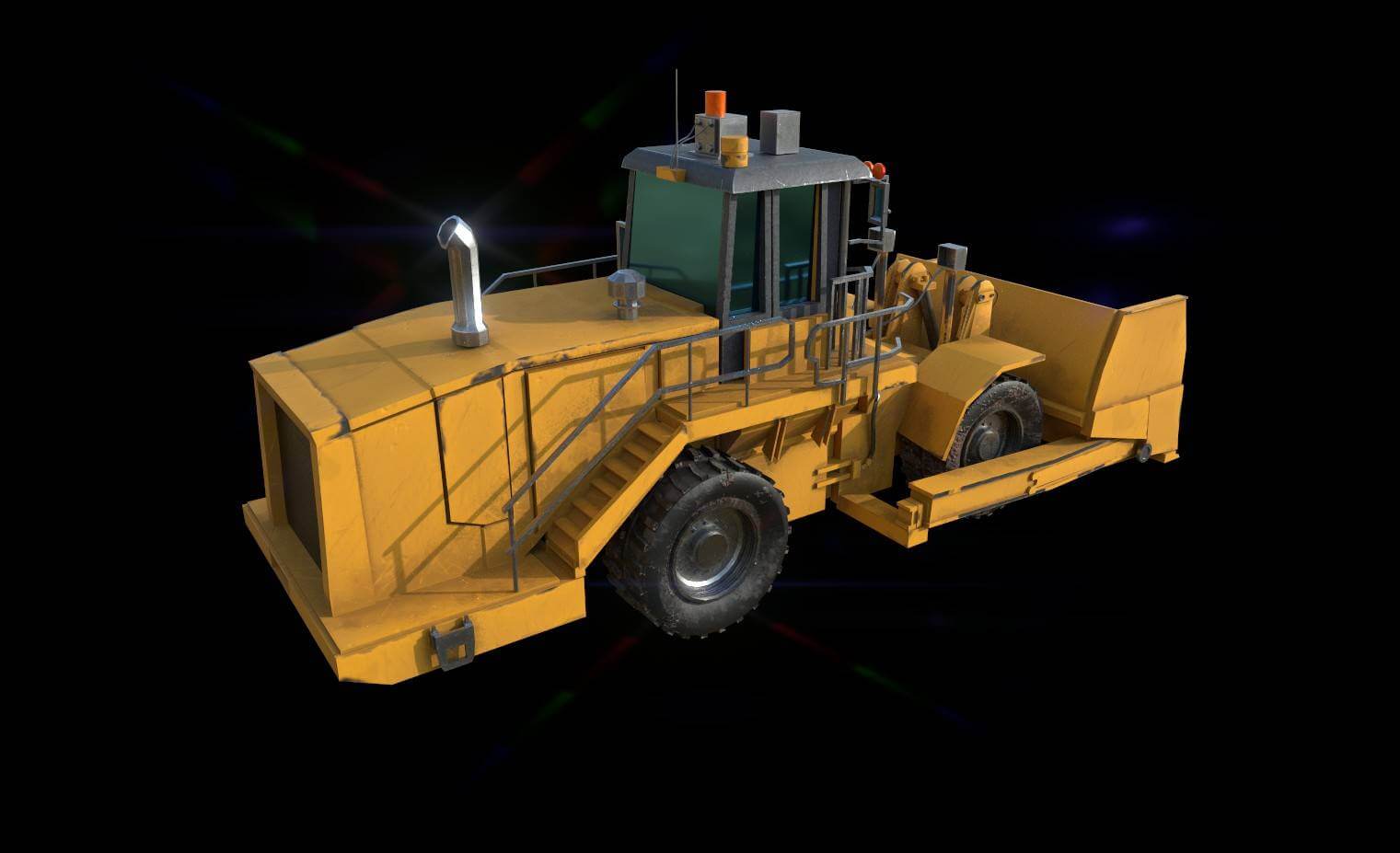 Wheel Dozer - 3D Model by 3dstudio
