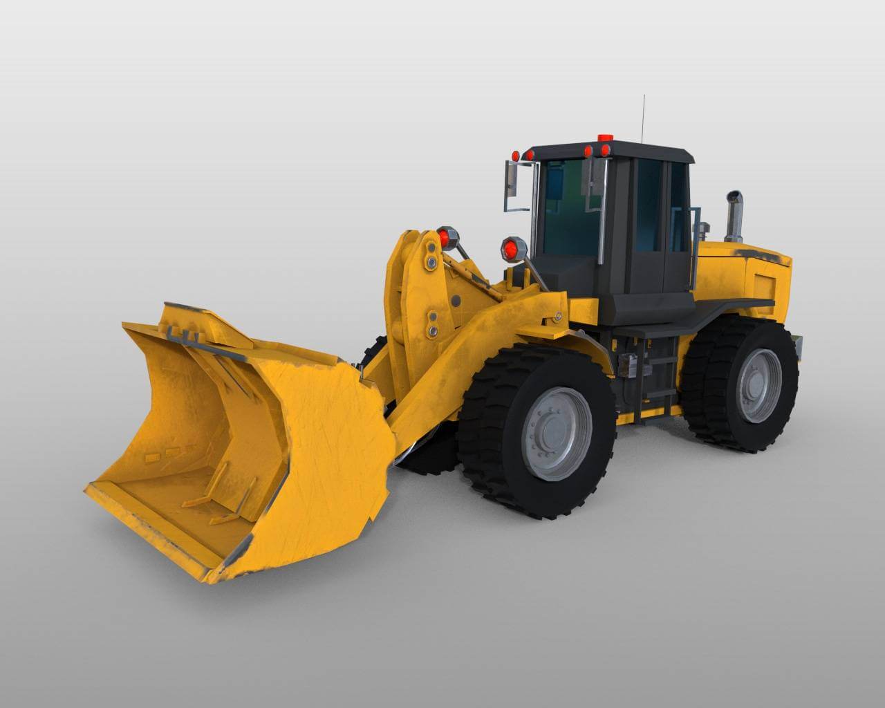 Wheel Loader - 3D Model by 3dstudio