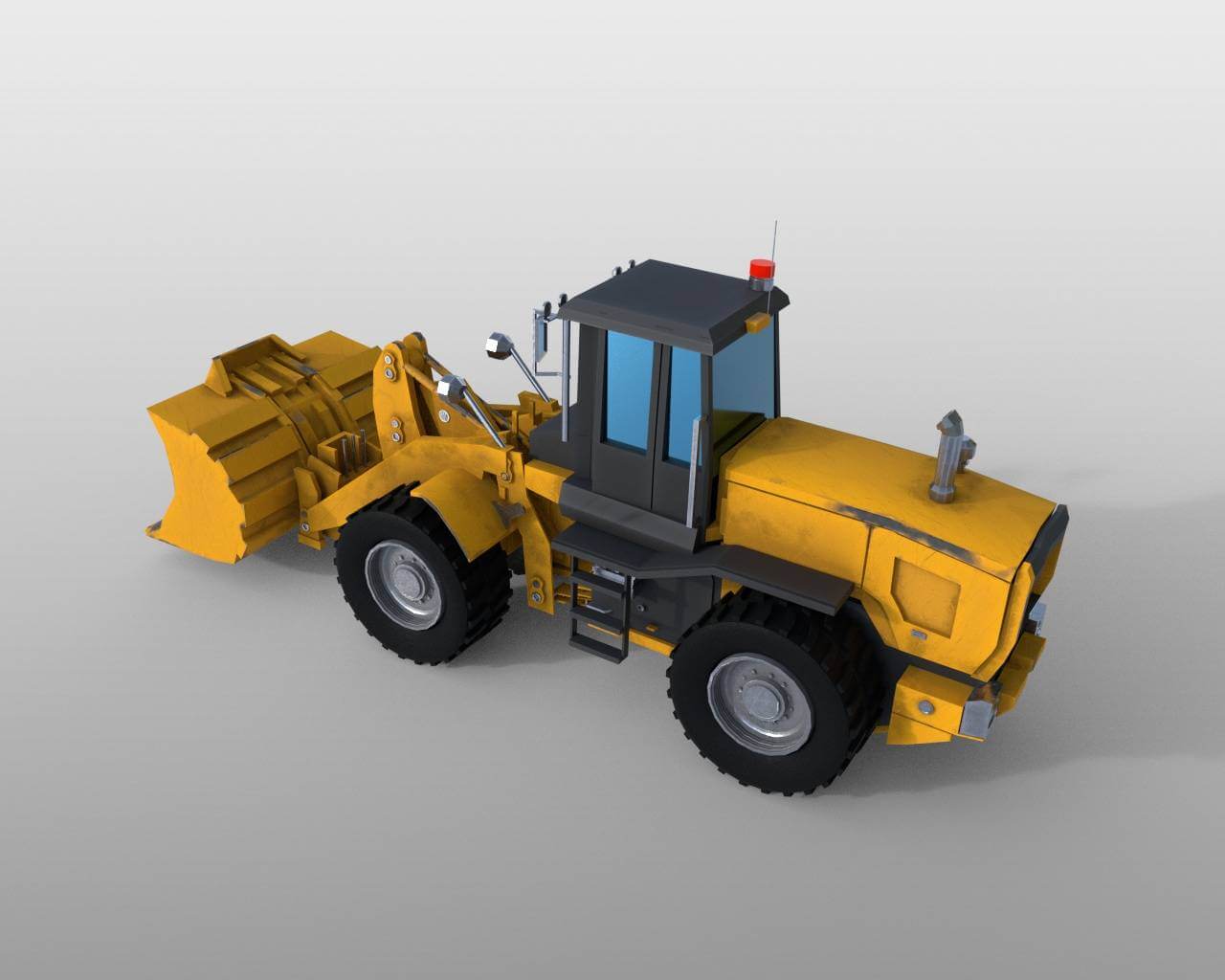 Wheel Loader - 3D Model by 3dstudio