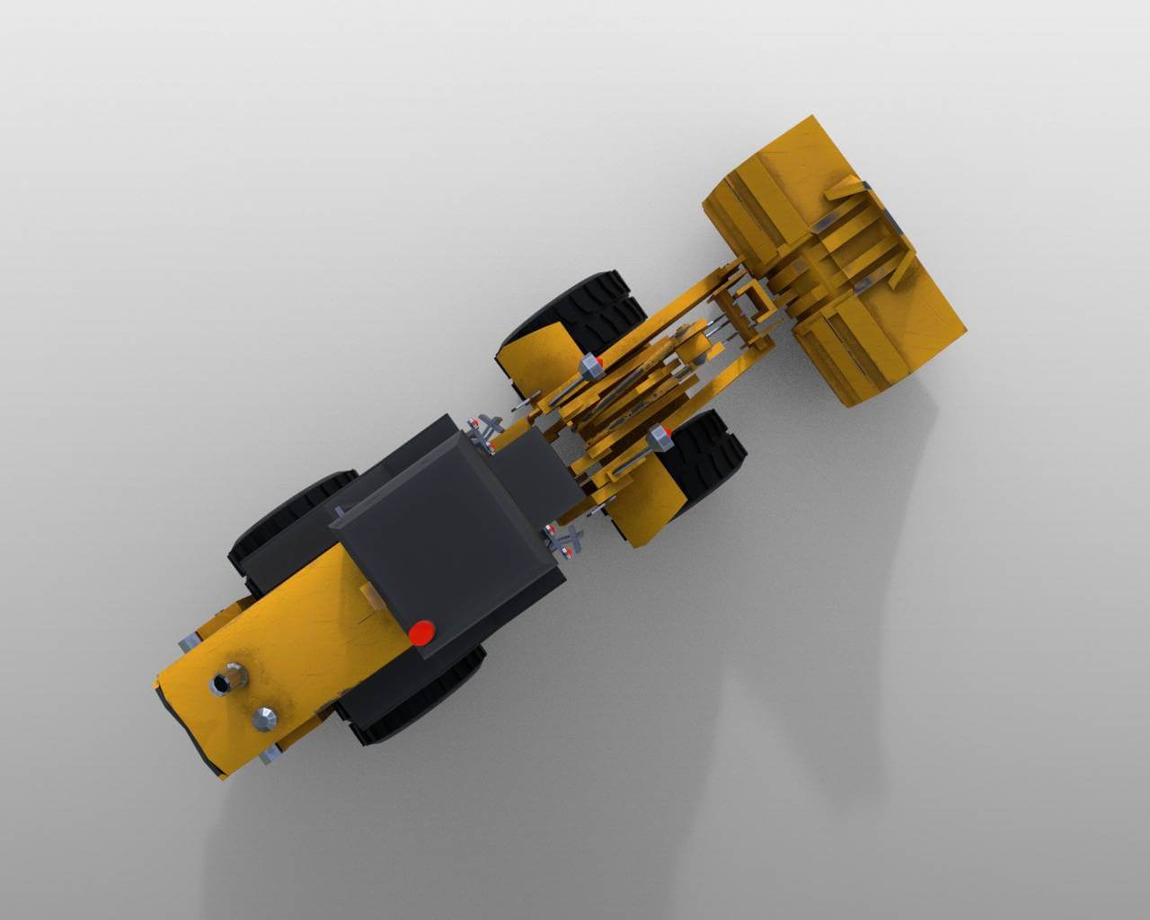 Wheel Loader - 3D Model by 3dstudio