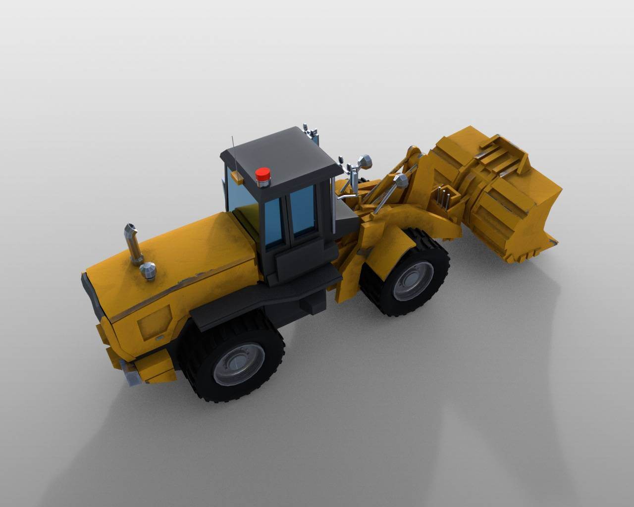 Wheel Loader - 3D Model by 3dstudio