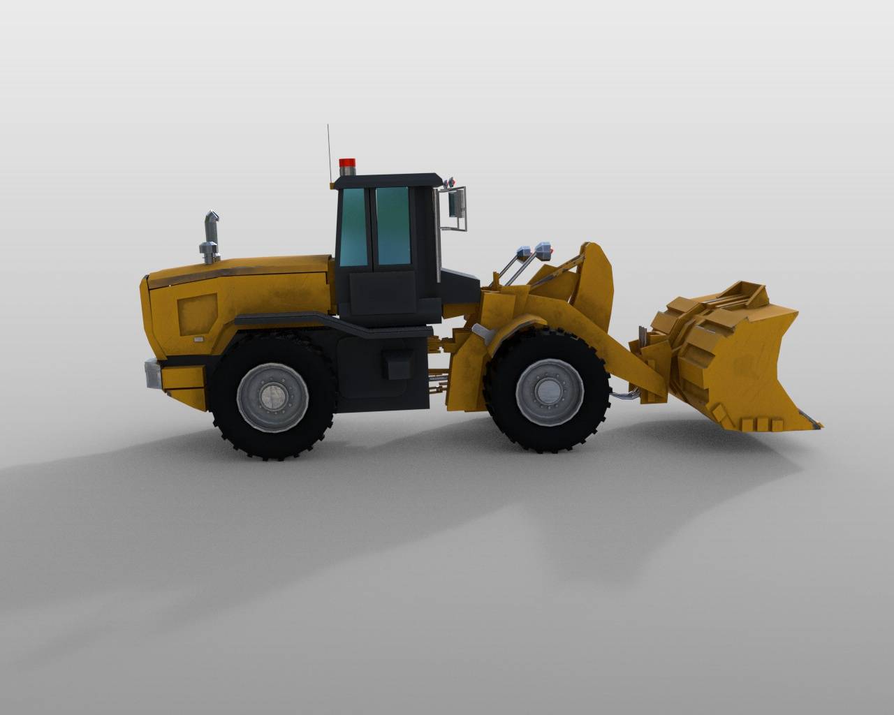 Wheel Loader - 3D Model by 3dstudio