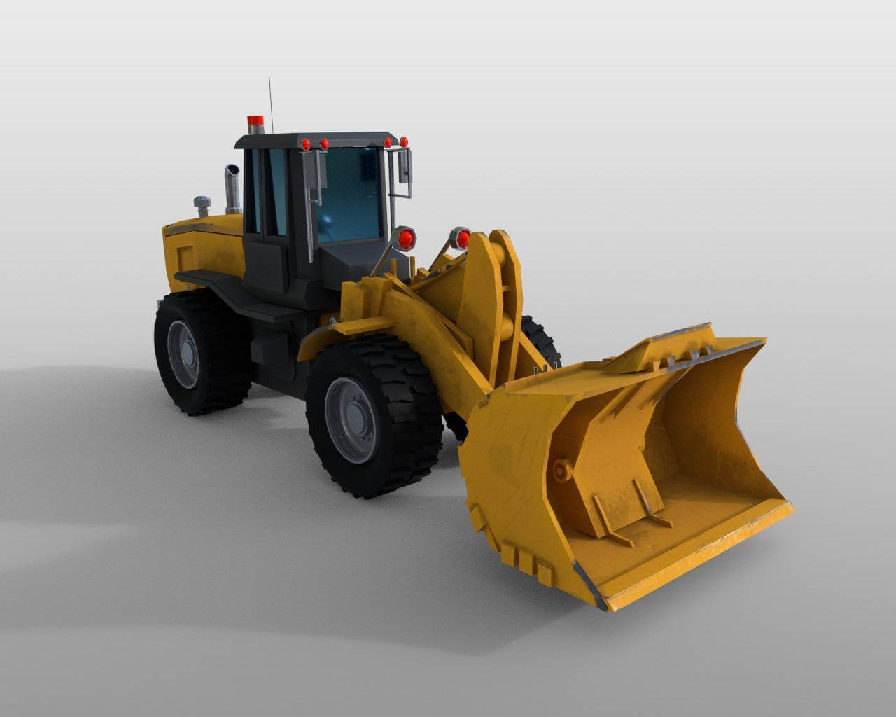 Wheel Loader - 3D Model by 3dstudio