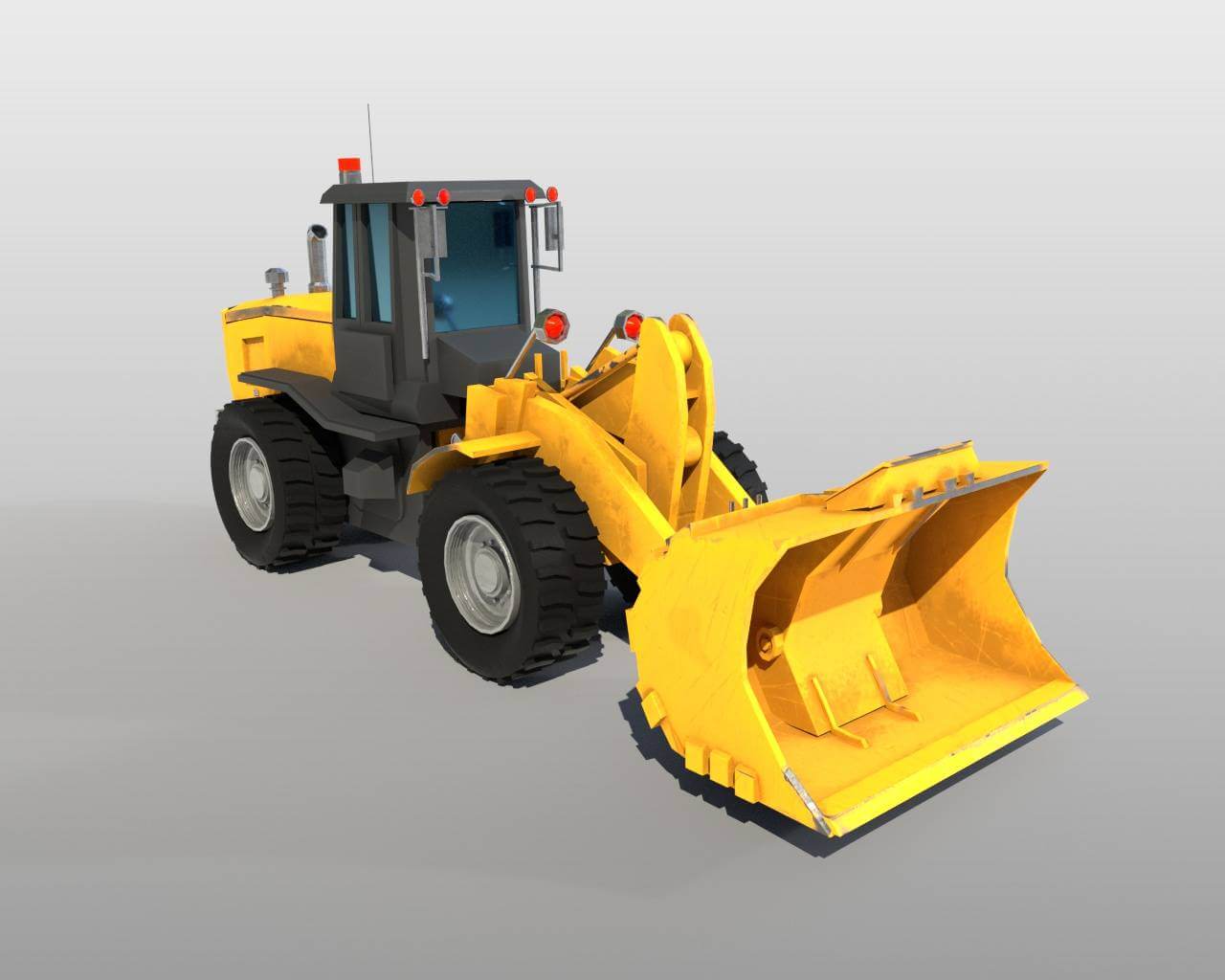 Wheel Loader - 3D Model by 3dstudio