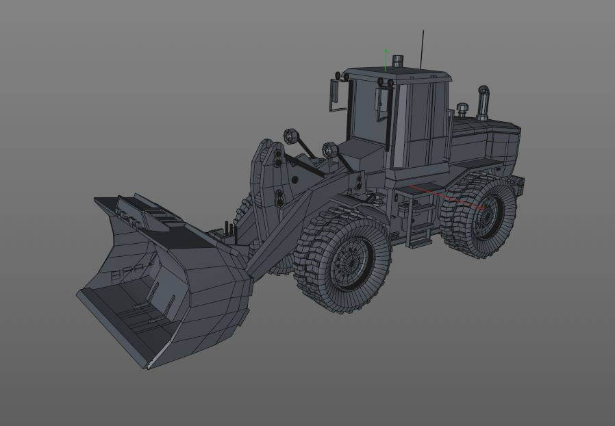 Wheel Loader - 3D Model by 3dstudio