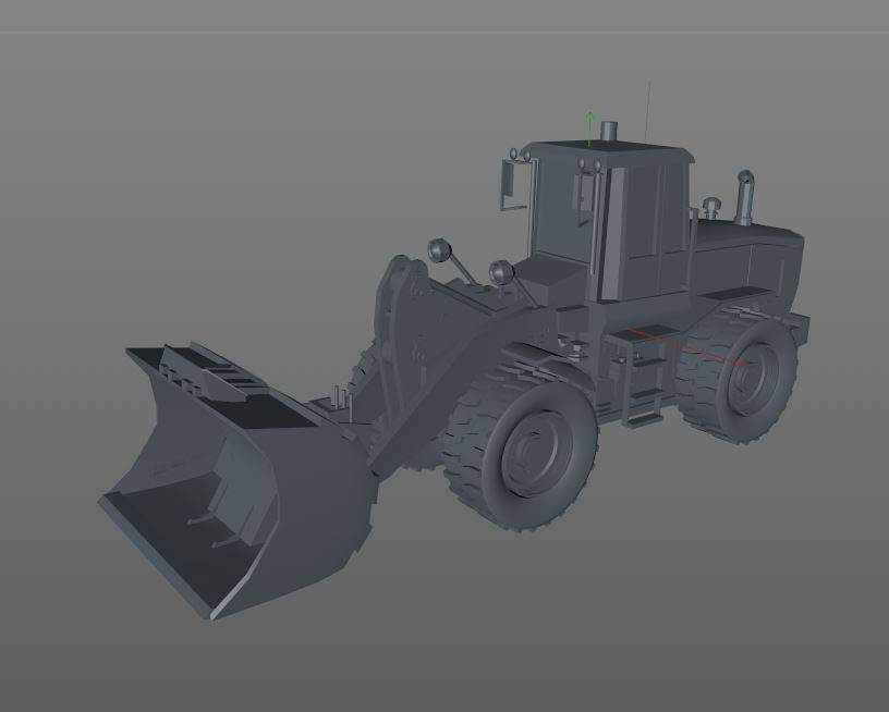 Wheel Loader - 3D Model by 3dstudio
