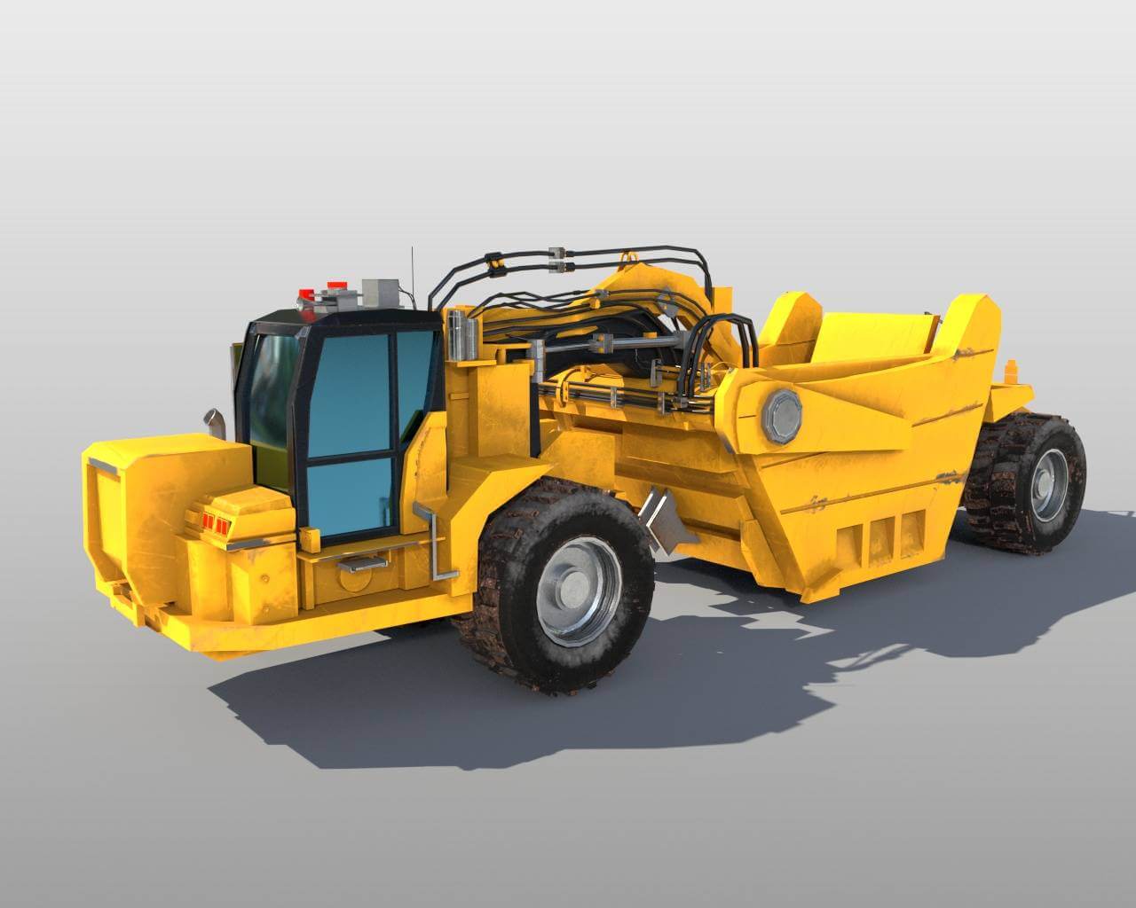 Wheel Scraper - 3D Model by 3dstudio