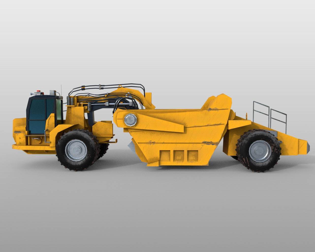 Wheel Scraper - 3D Model by 3dstudio