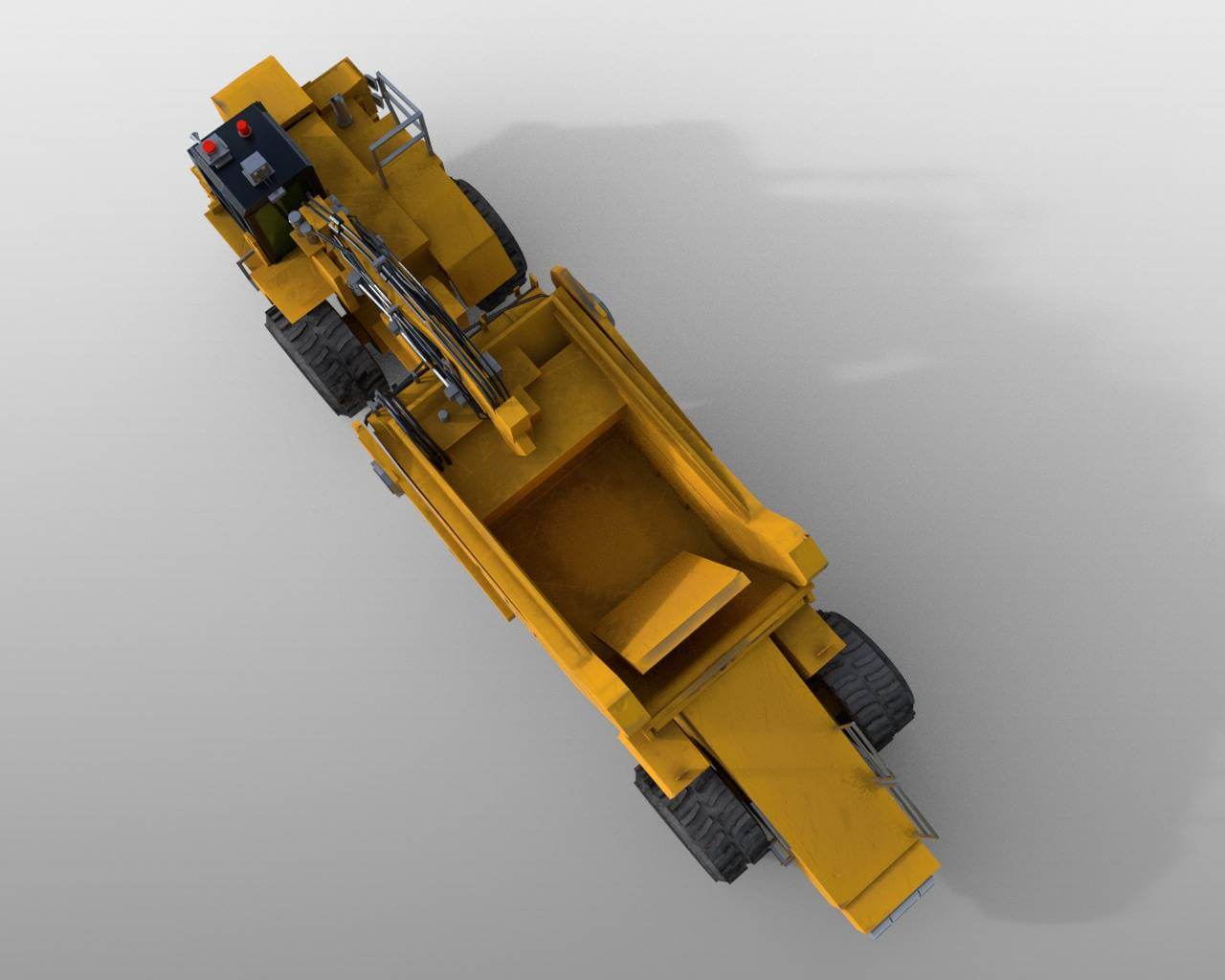 Wheel Scraper - 3D Model by 3dstudio