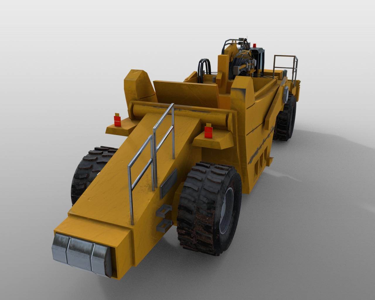 Wheel Scraper - 3D Model by 3dstudio