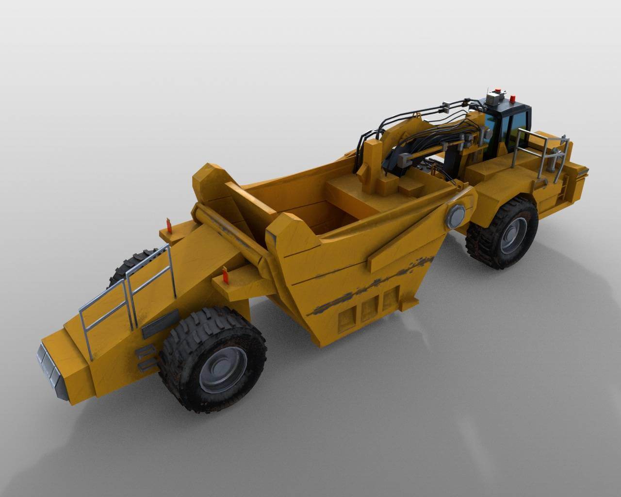 Wheel Scraper - 3D Model by 3dstudio