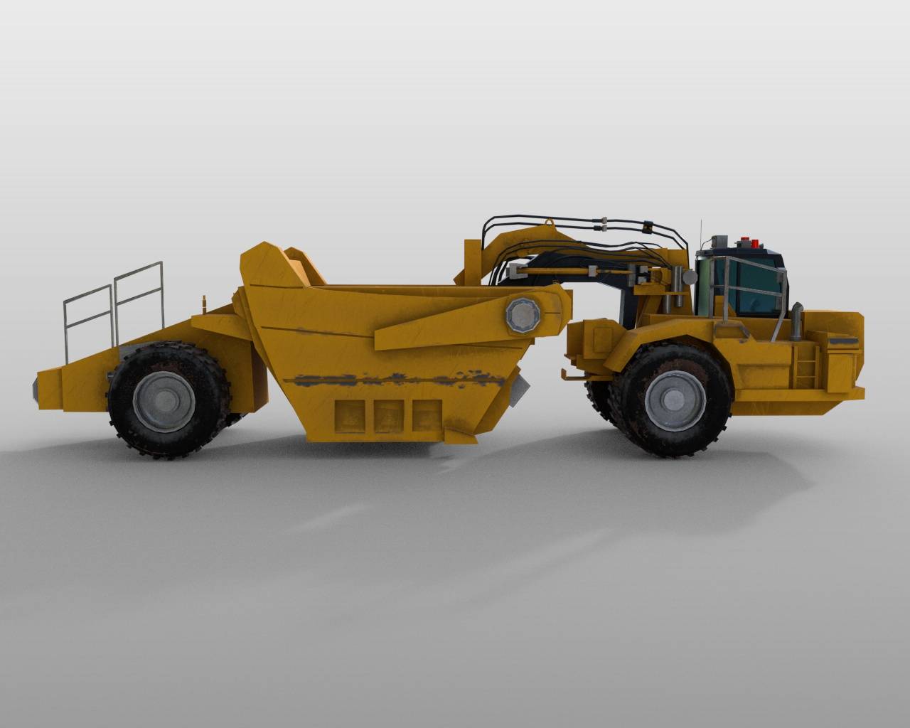 Wheel Scraper - 3D Model by 3dstudio