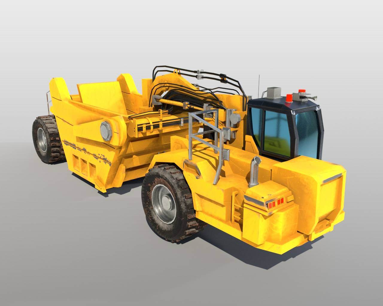 Wheel Scraper - 3D Model by 3dstudio