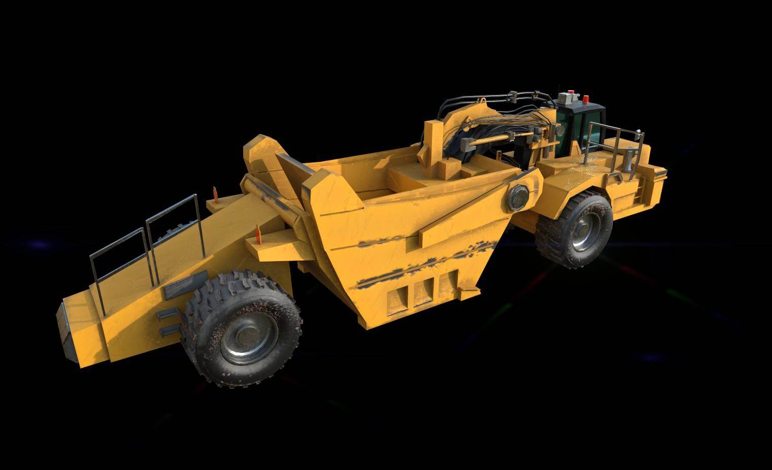 Wheel Scraper - 3D Model by 3dstudio