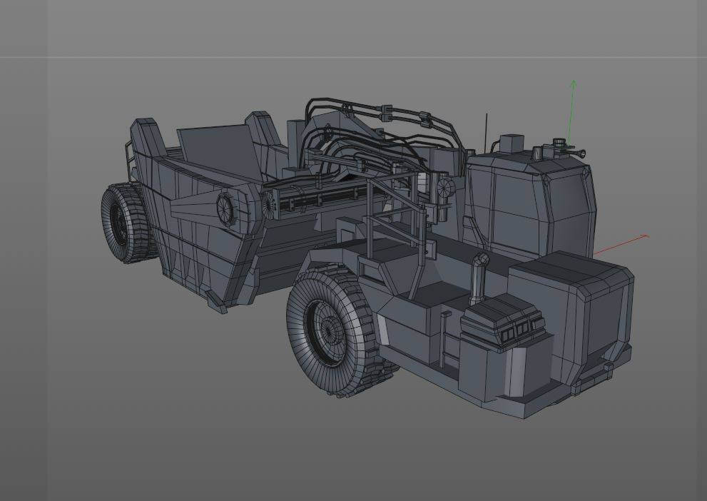 Wheel Scraper - 3D Model by 3dstudio