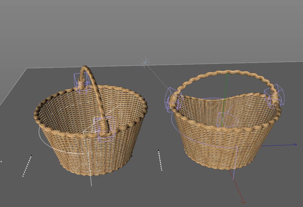 Wicker Basket - 3D Model by 3dstudio
