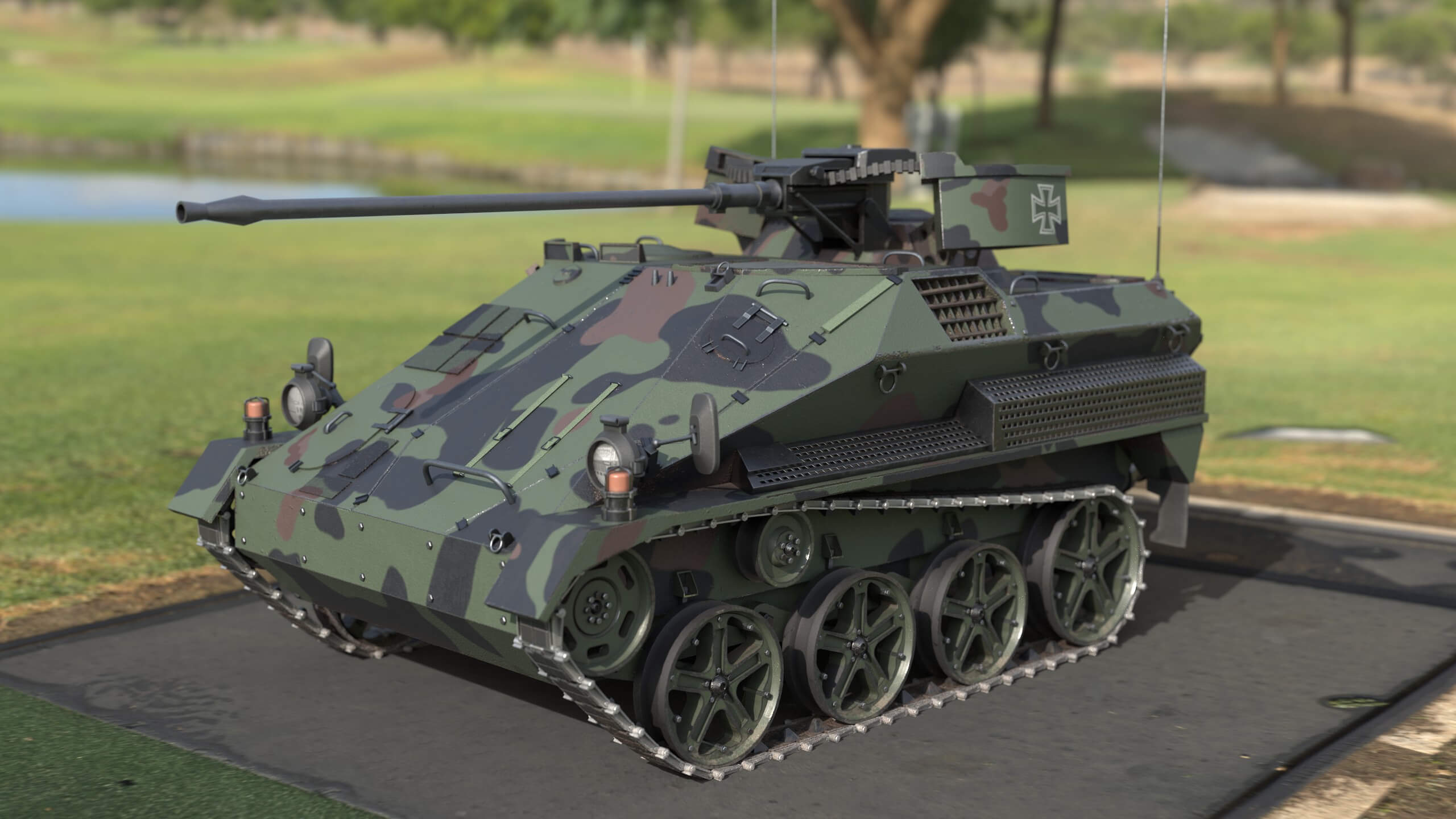 Wiesel Armored Weapons Carrier 3D Model by 3dstudio