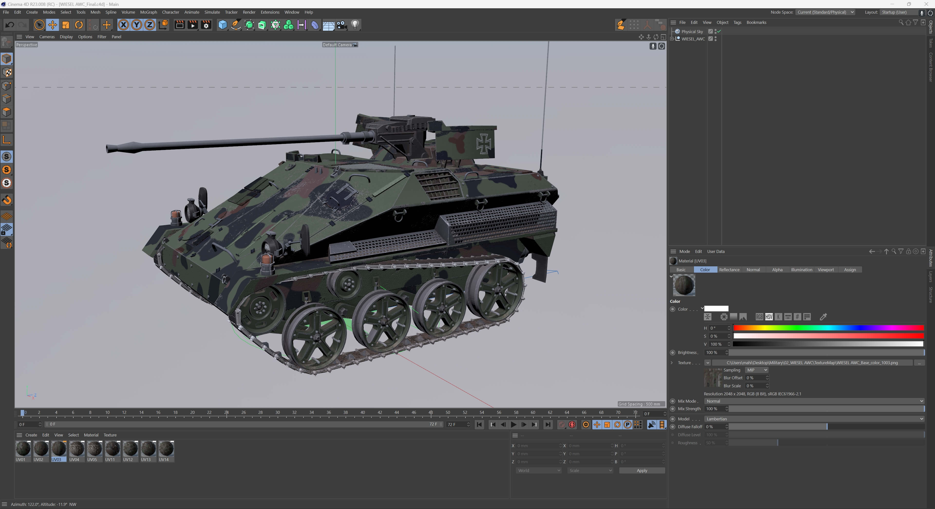 Wiesel Armored Weapons Carrier 3D Model by 3dstudio