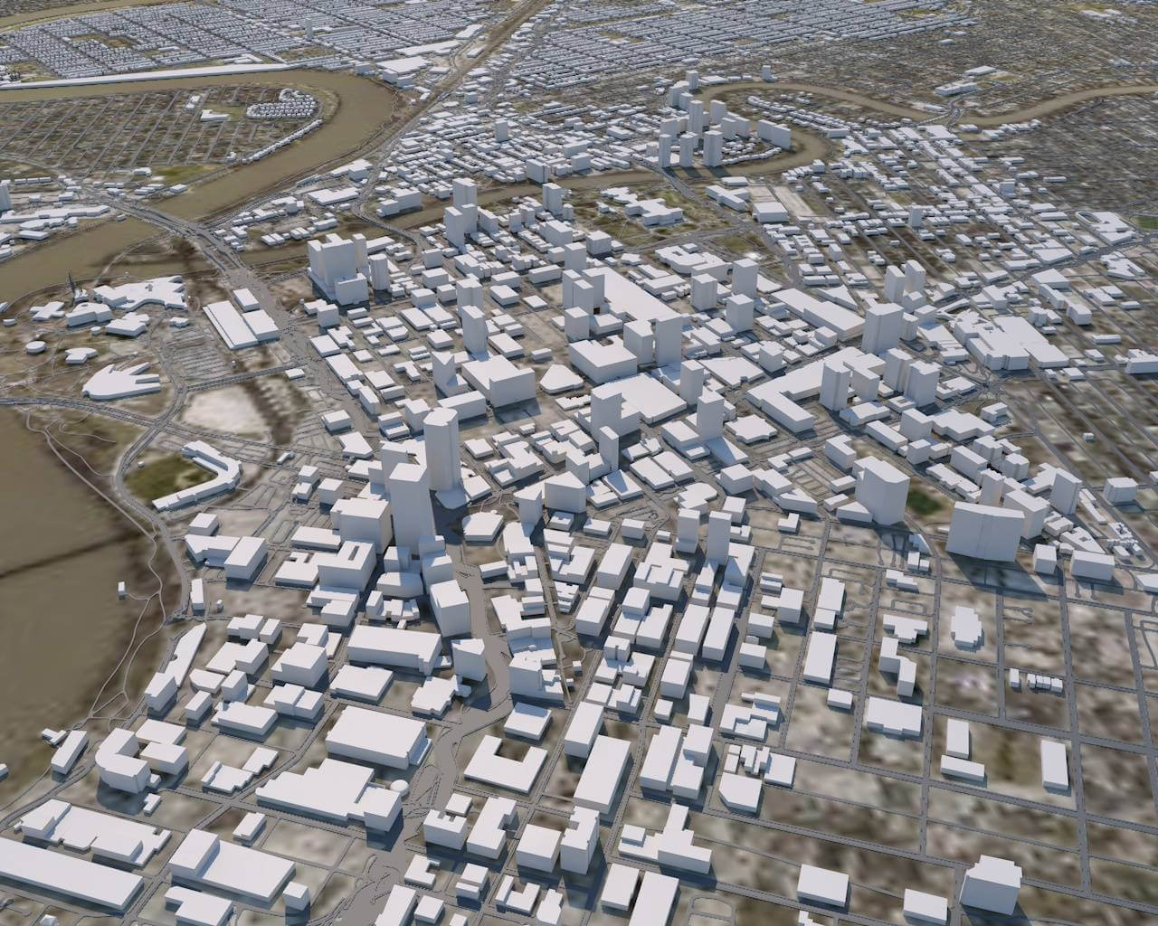 Winnipeg Canada - 3D Model by 3dstudio