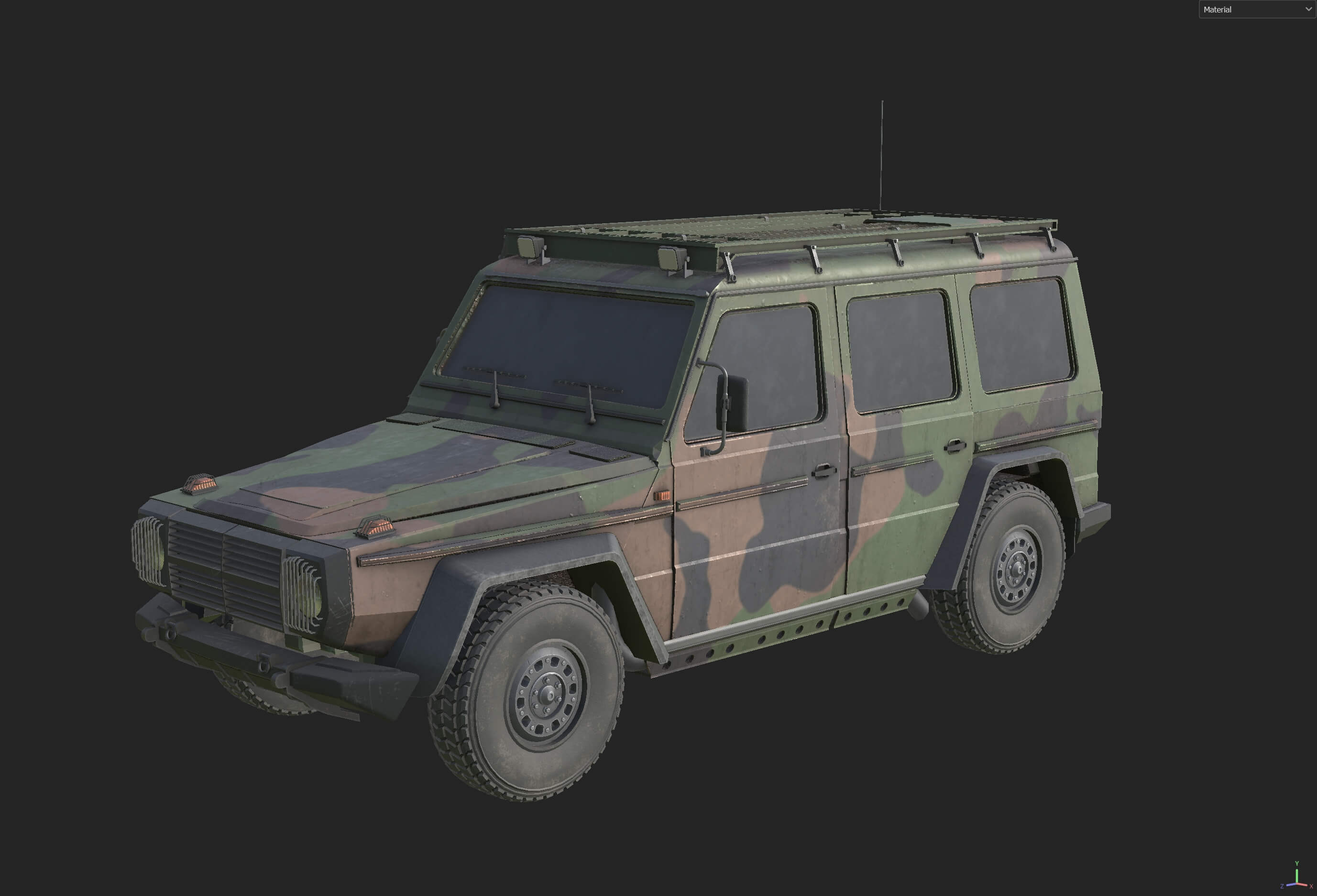 Wolf Ssa Armored Vehicle 3D Model by 3dstudio