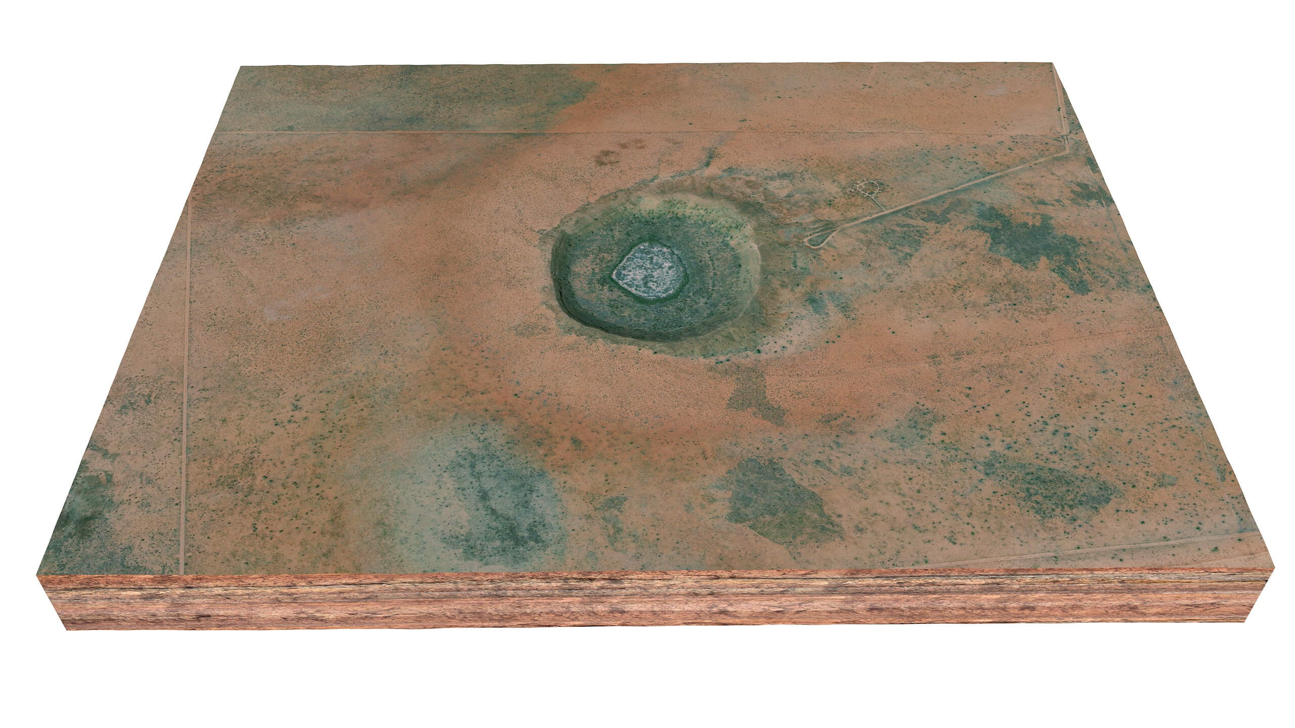Wolfe Creek Crater Australia Terrain 3D Model by 3dstudio