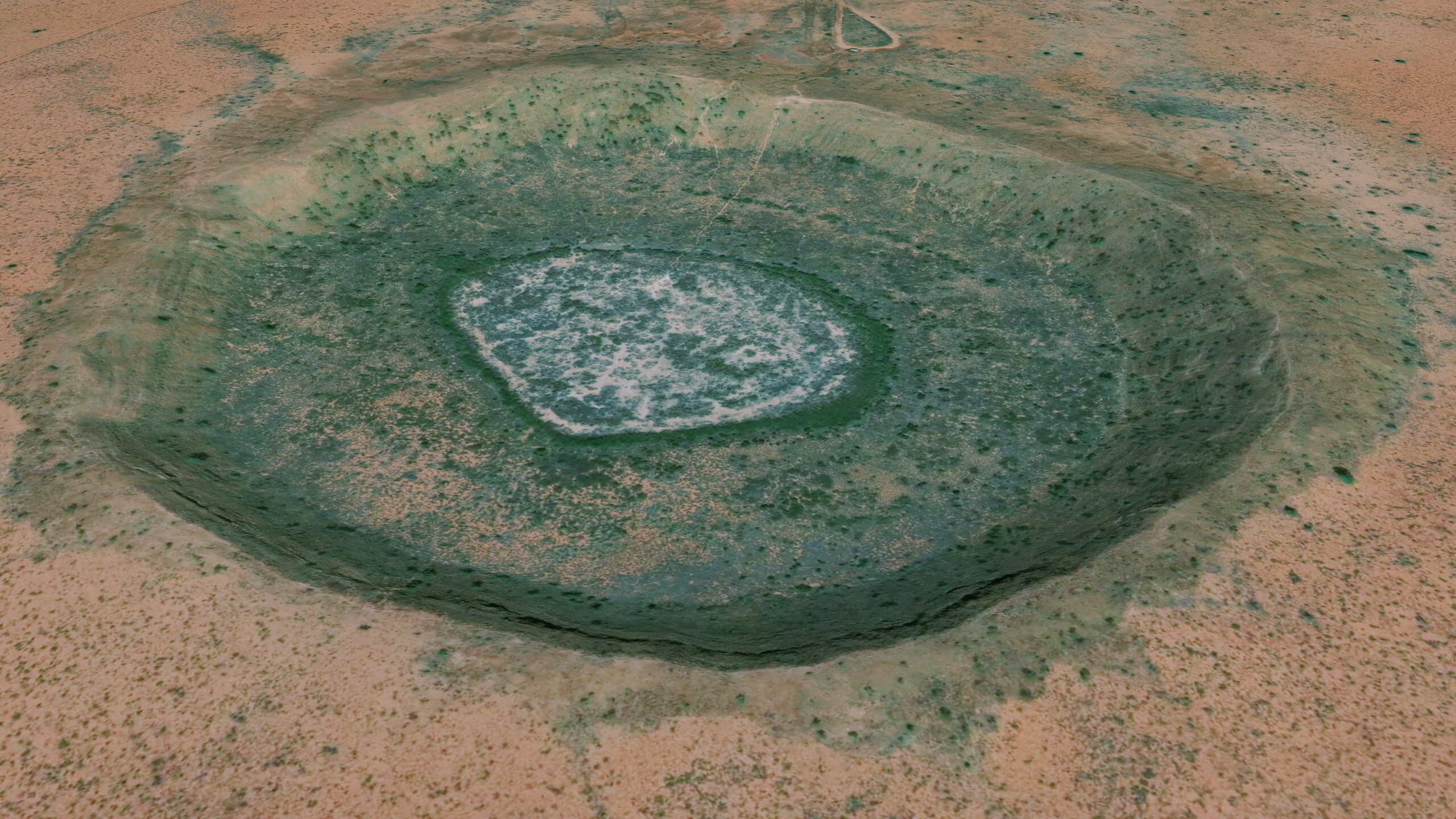 Wolfe Creek Crater Australia Terrain 3D Model by 3dstudio