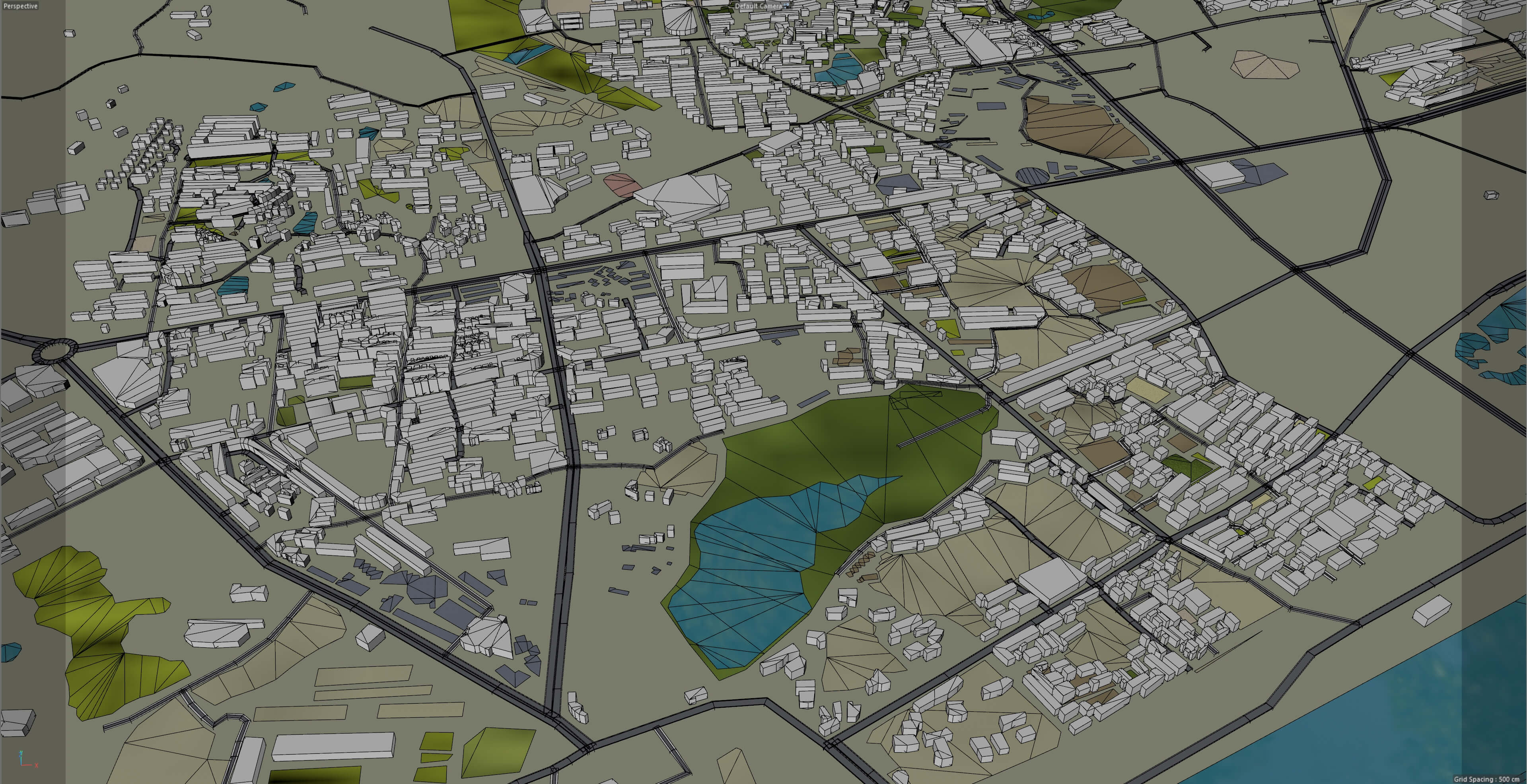 Xiangtan City Hunan China 3D Model 35km by 3dstudio