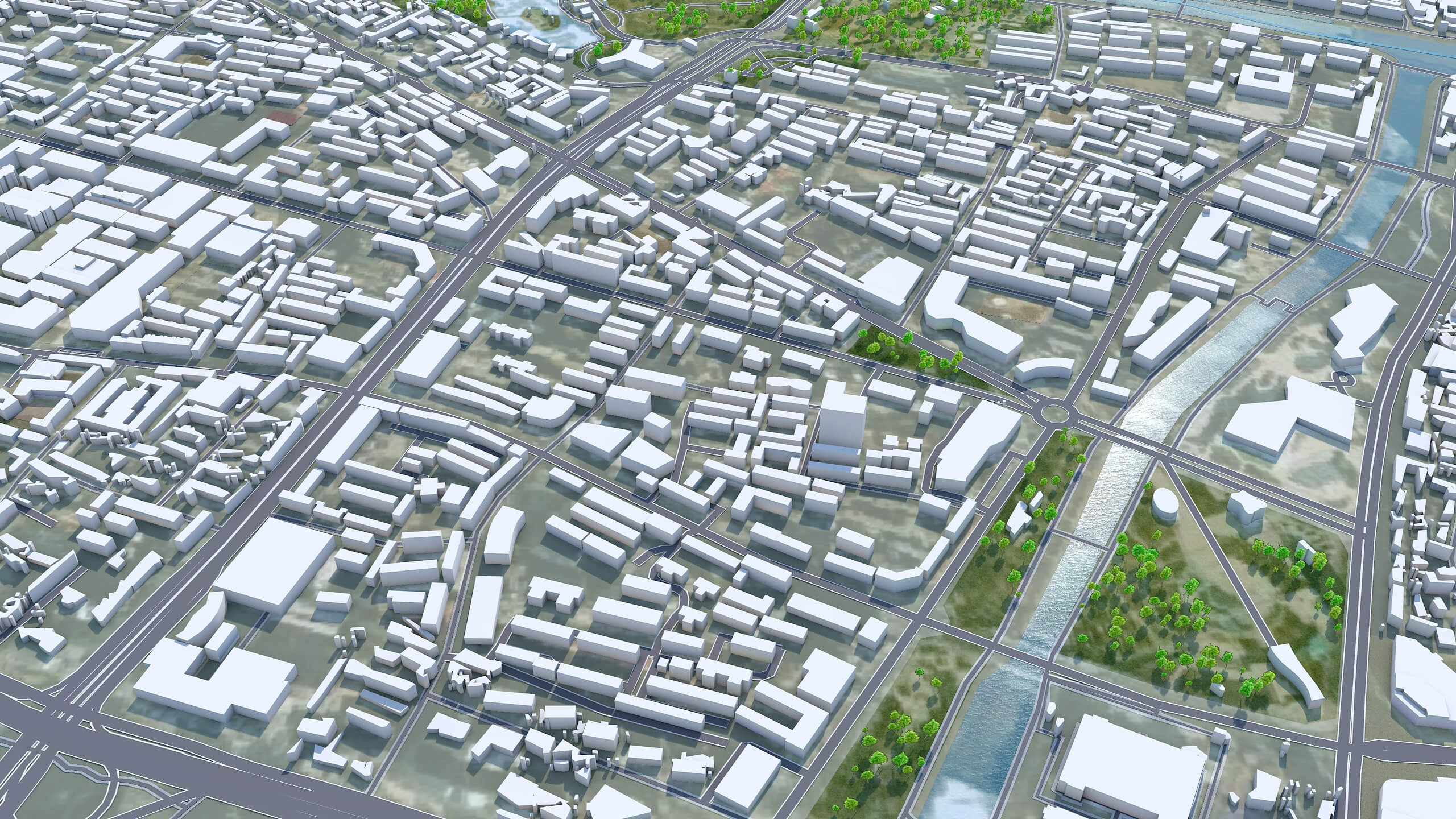 Xining City Qinghai China 3D Model 45km by 3dstudio