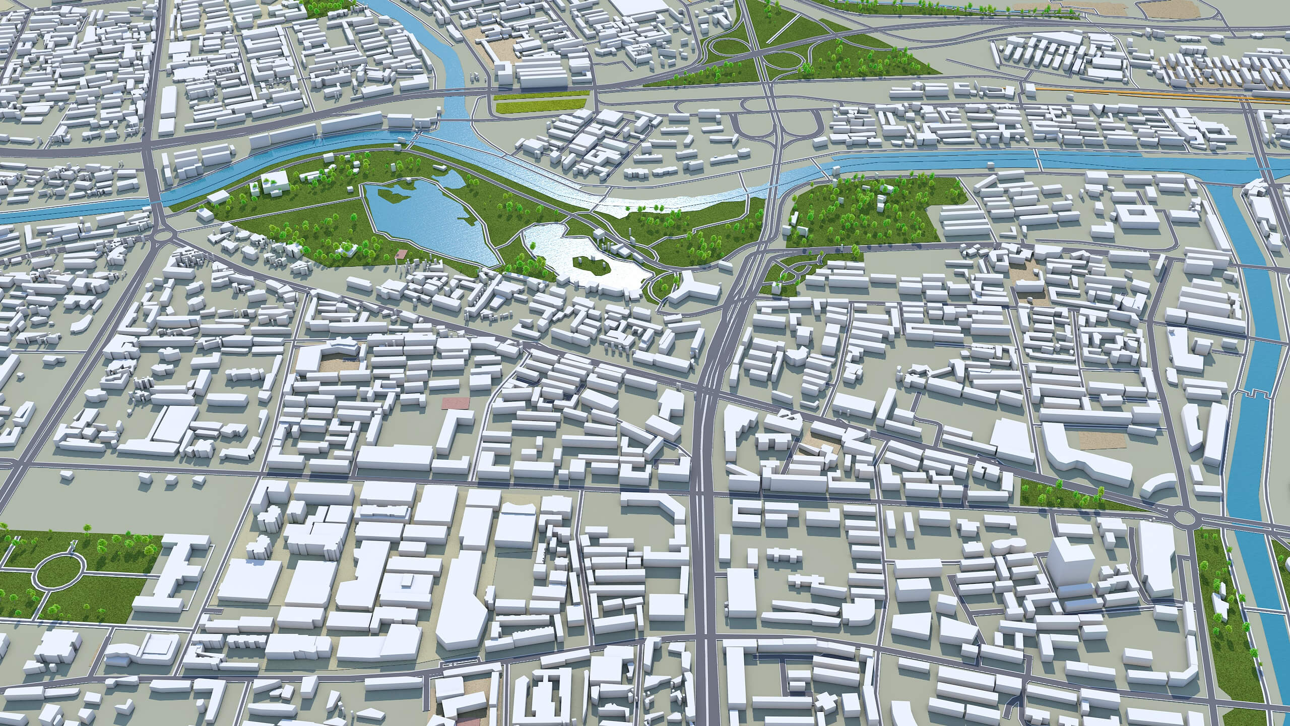 Xining City Qinghai China 3D Model 45km by 3dstudio