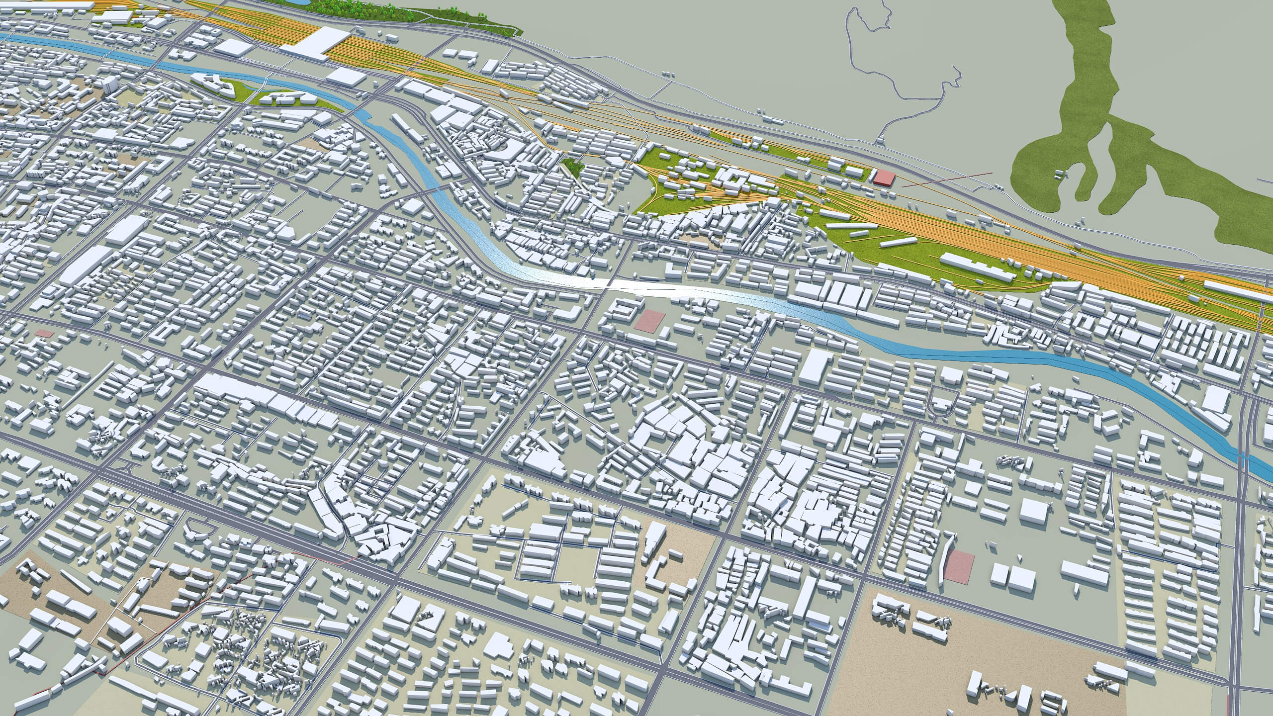 Xining City Qinghai China 3D Model 45km by 3dstudio
