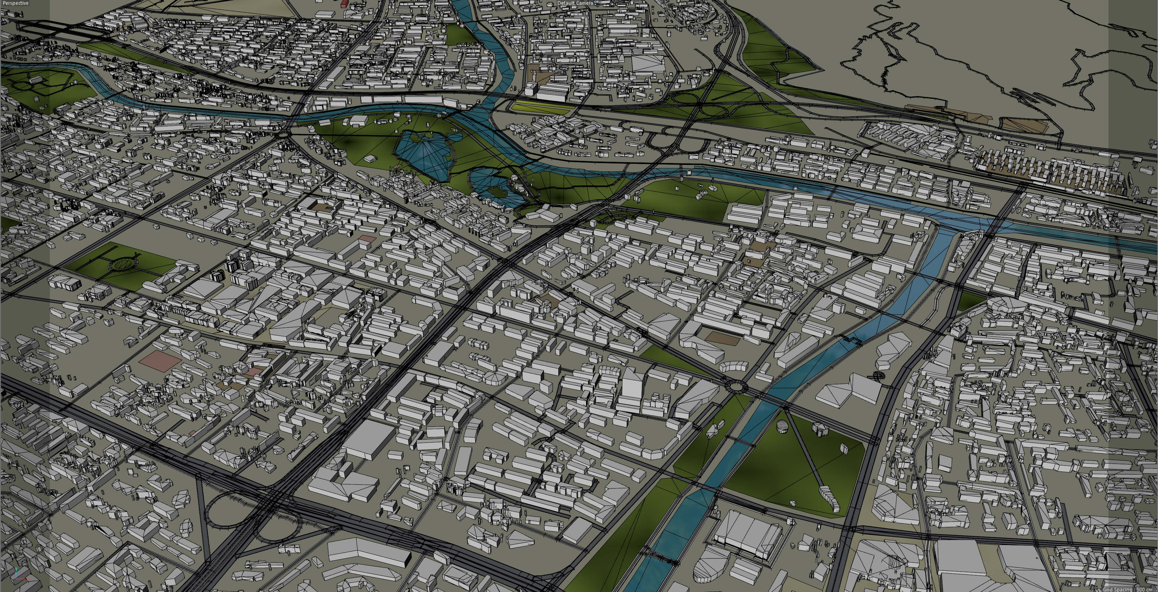 Xining City Qinghai China 3D Model 45km by 3dstudio