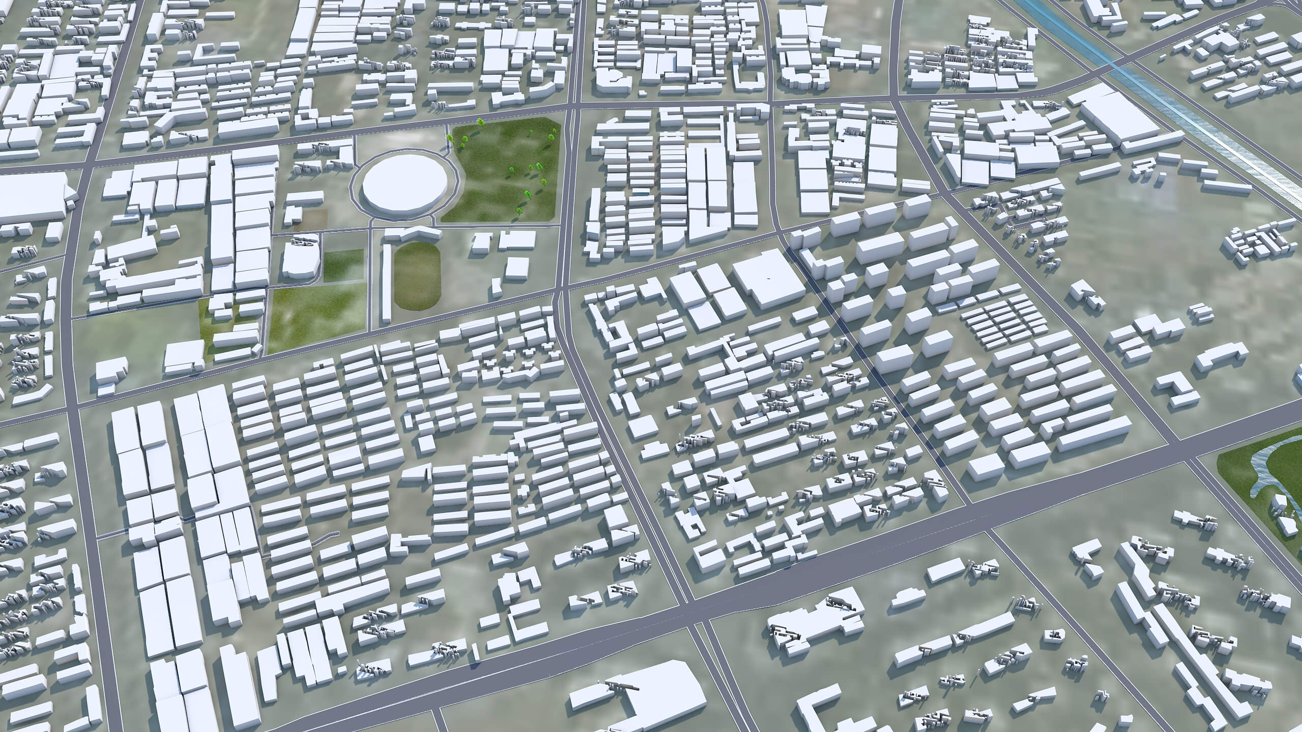 Yancheng City Jiangsu China 3D Model 150km by 3dstudio
