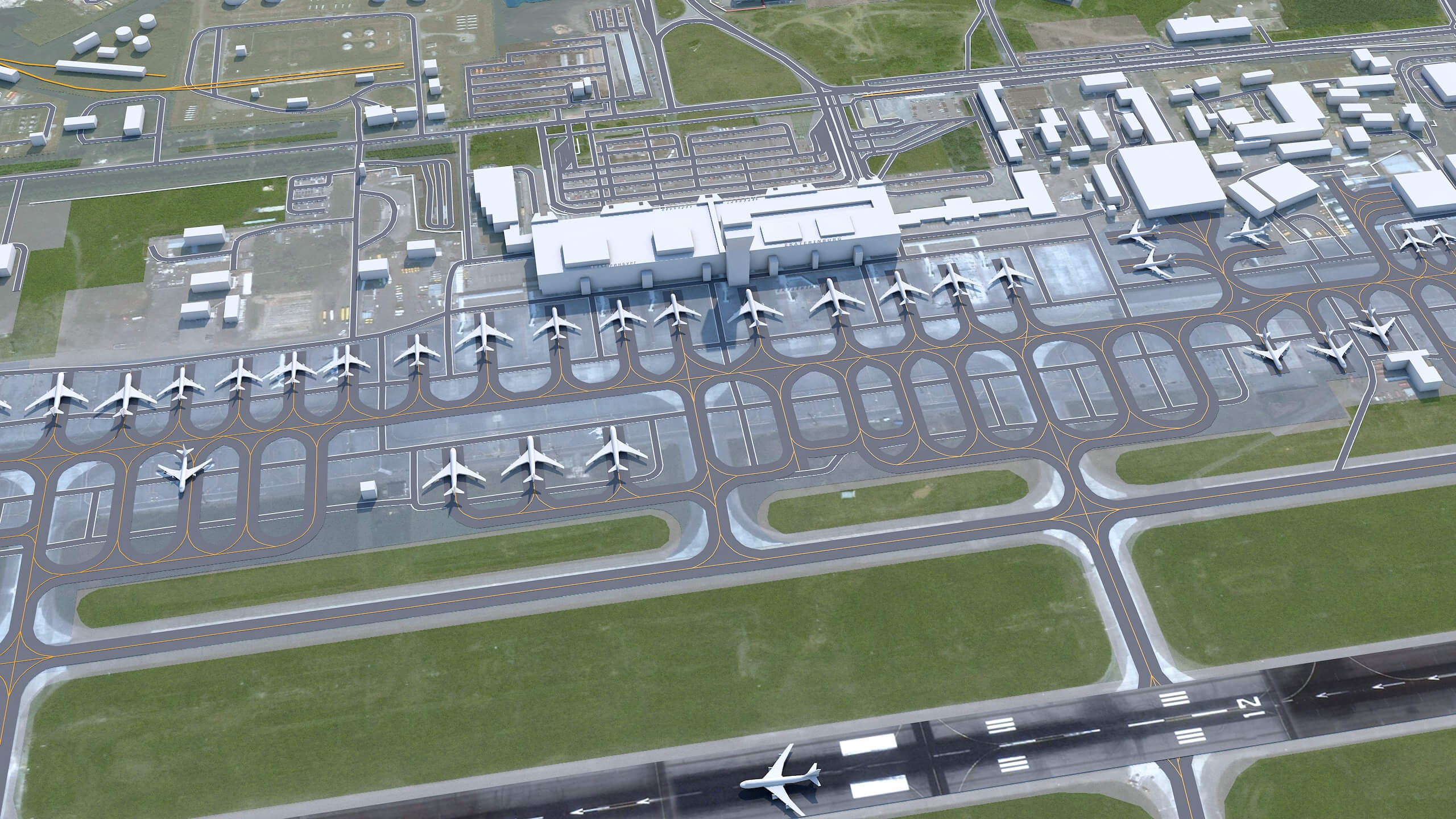 Yekaterinburg Koltsovo Airport - 3D Model by 3dstudio