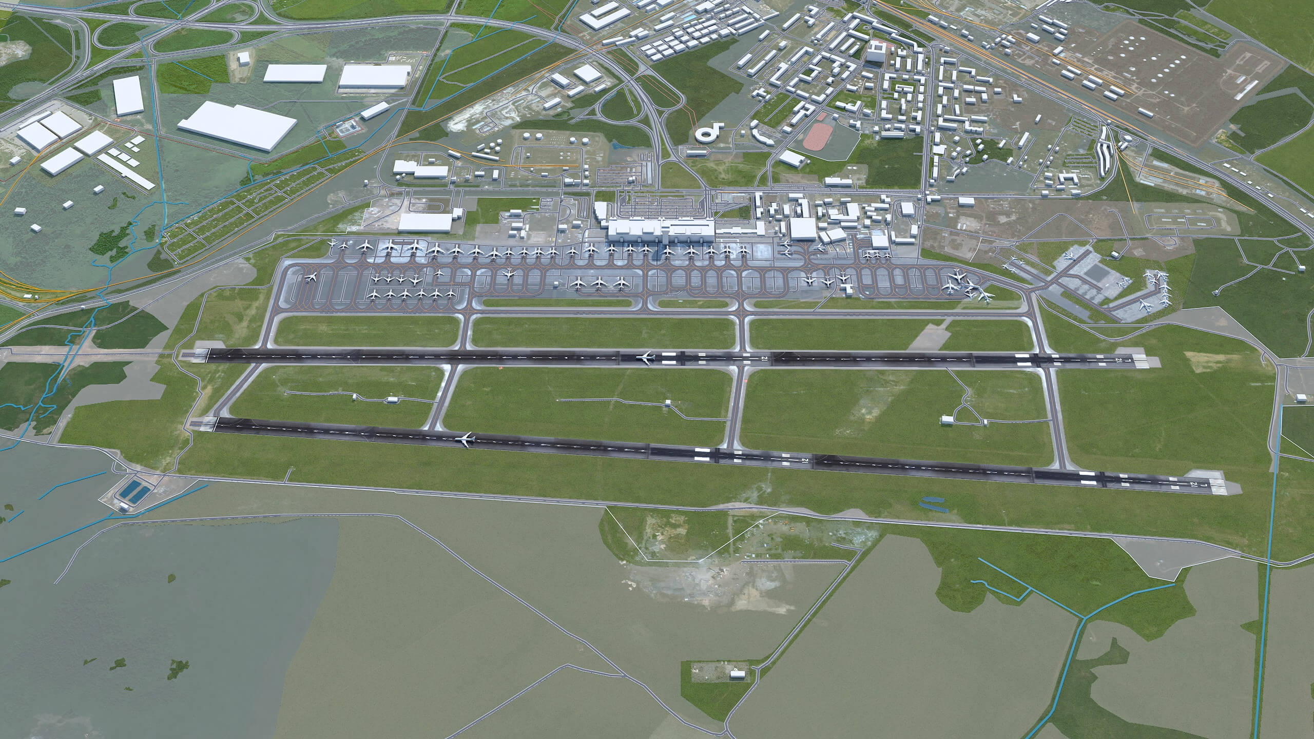 Yekaterinburg Koltsovo Airport - 3D Model by 3dstudio