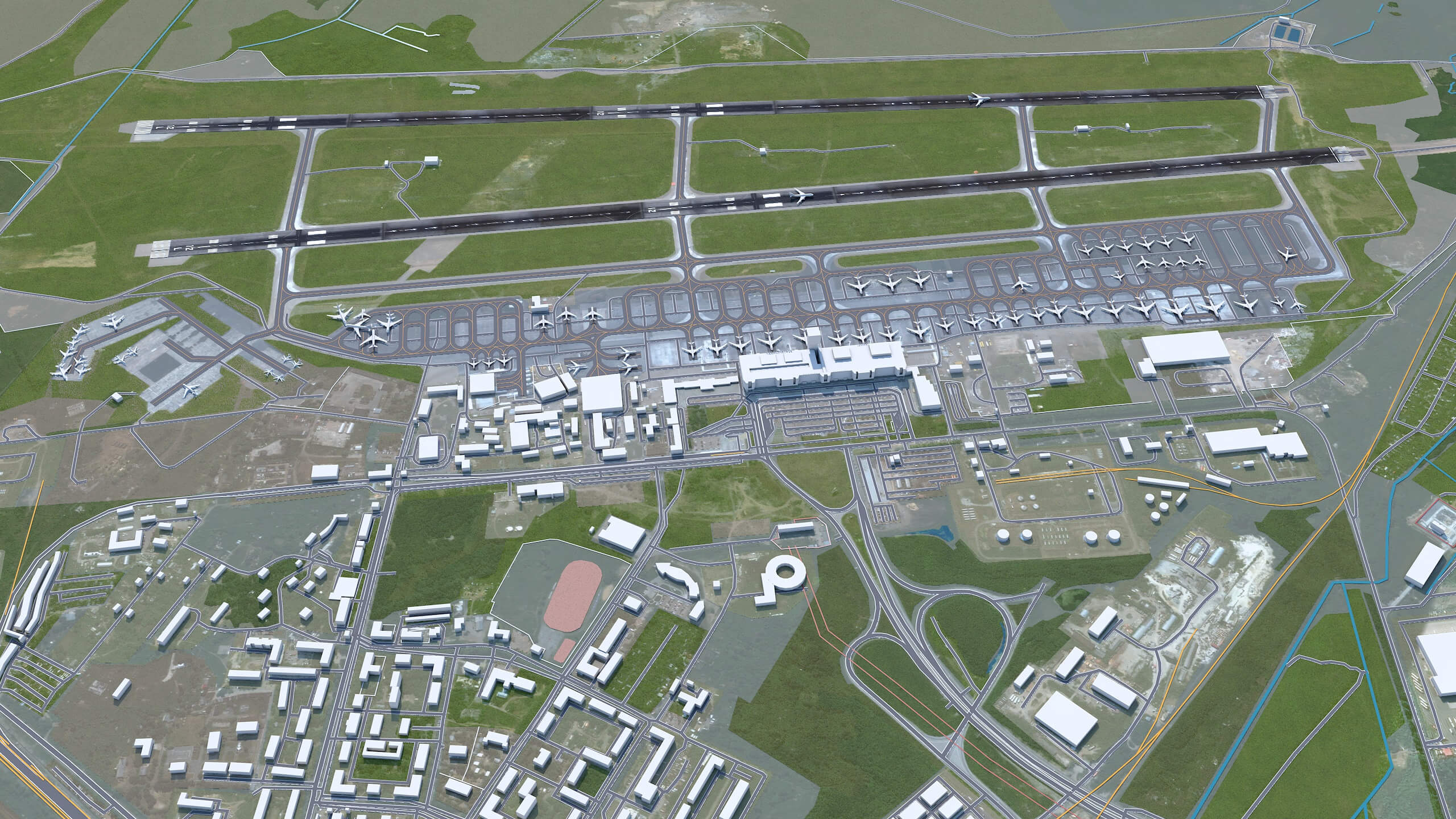 Yekaterinburg Koltsovo Airport - 3D Model by 3dstudio