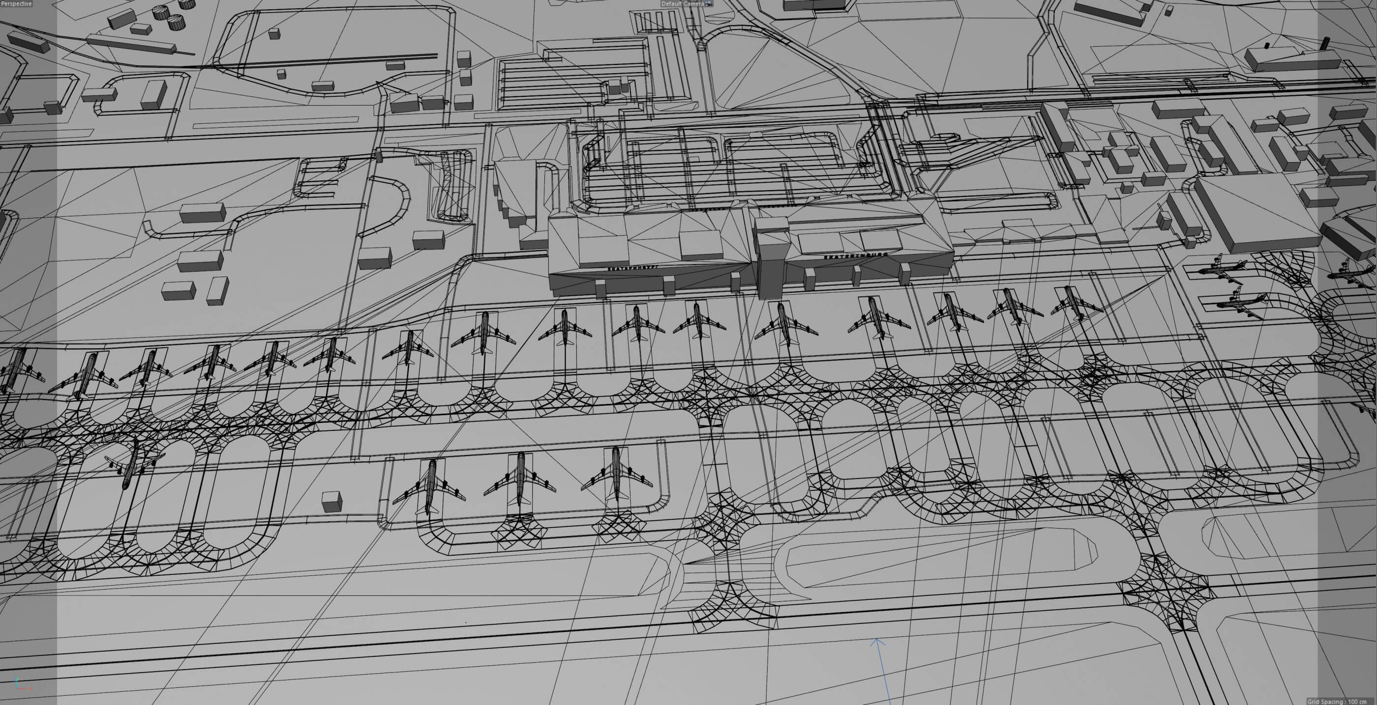 Yekaterinburg Koltsovo Airport - 3D Model by 3dstudio