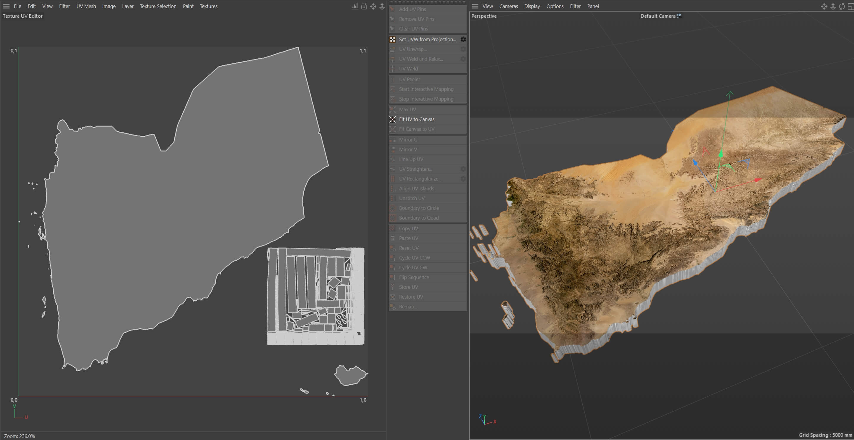 Yemen Terrain Map - 3D Model by 3dstudio