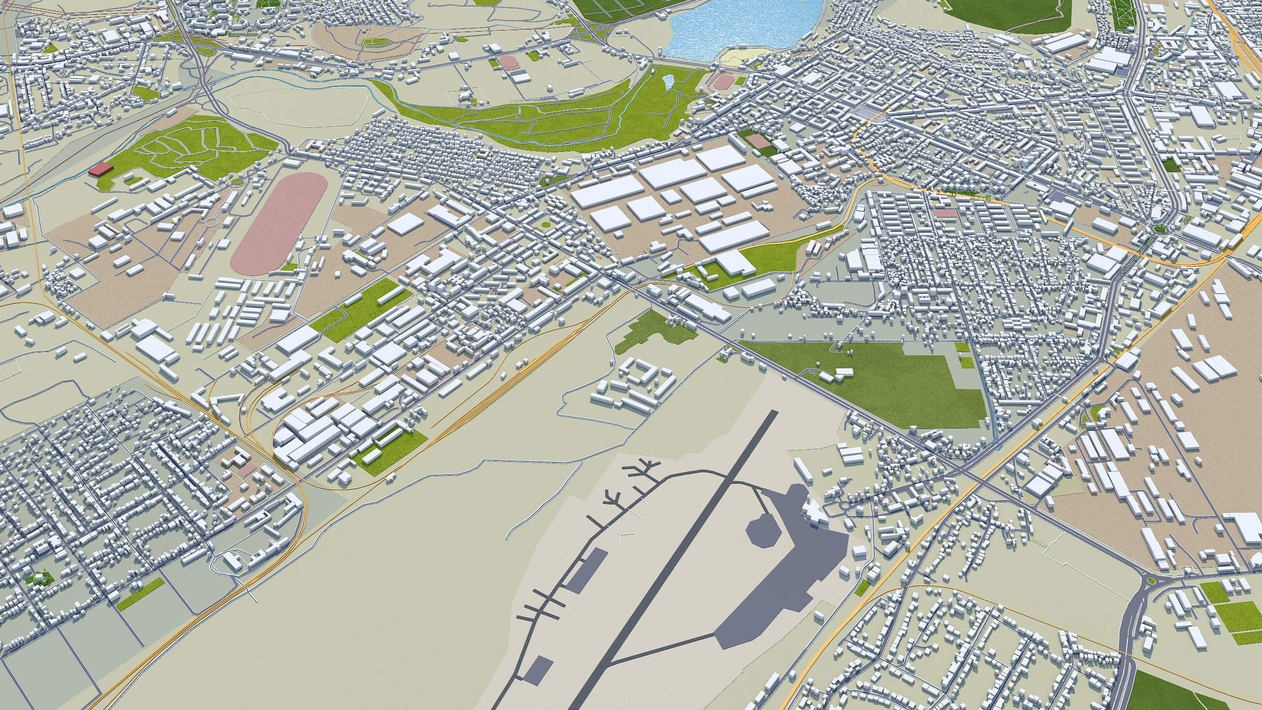 Yerevan, Armenia 60km - 3D Model by 3dstudio