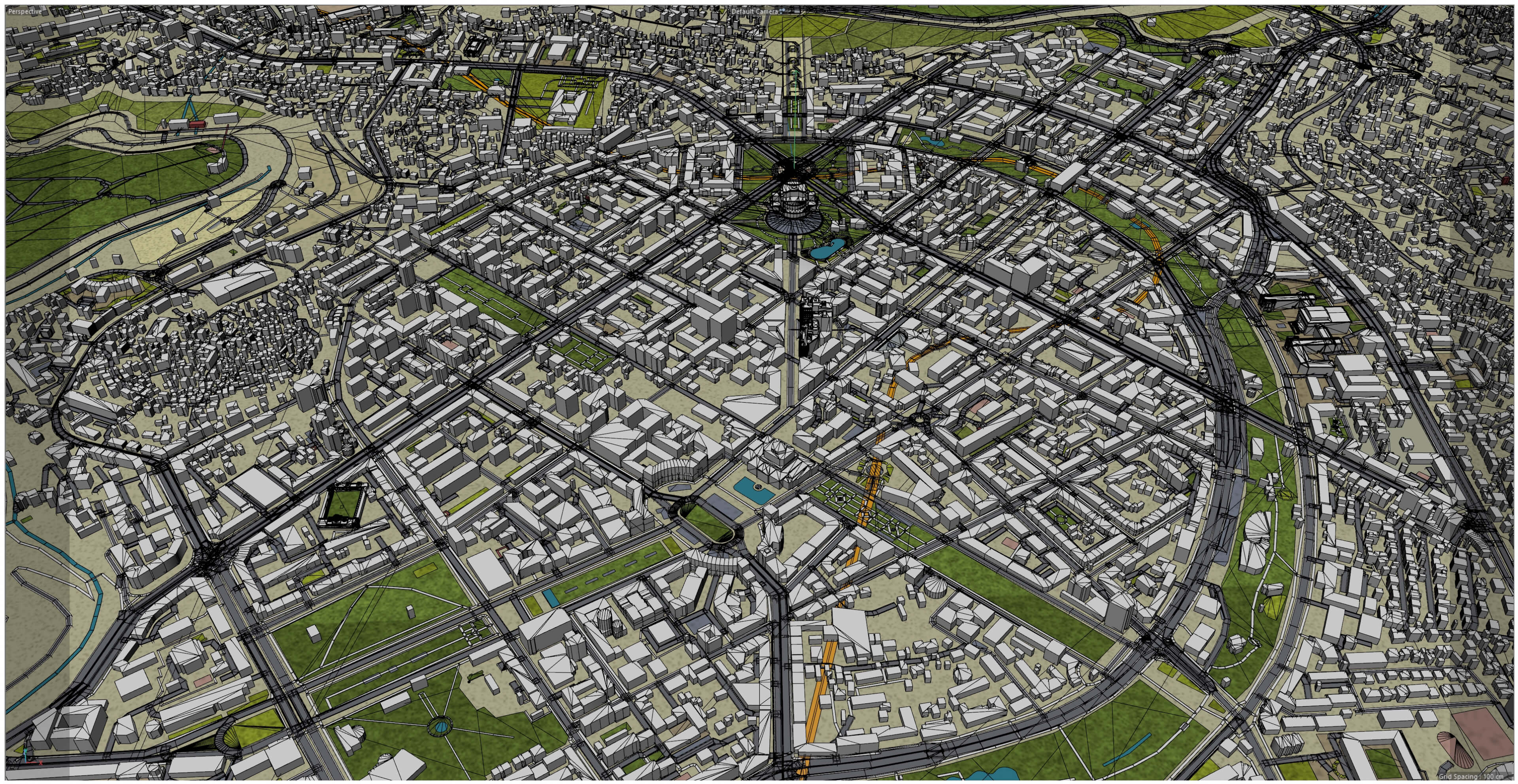 Yerevan, Armenia 60km - 3D Model by 3dstudio