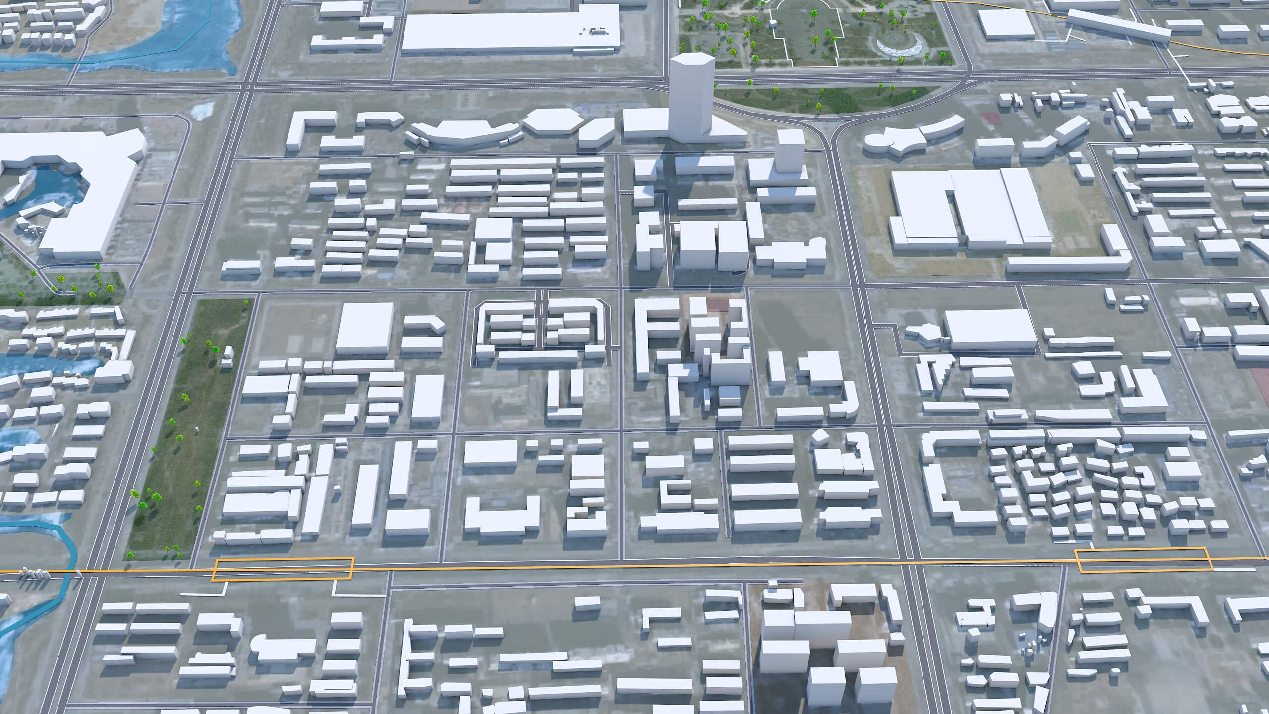Yinchuan City Ningxia China 3D Model 60km by 3dstudio