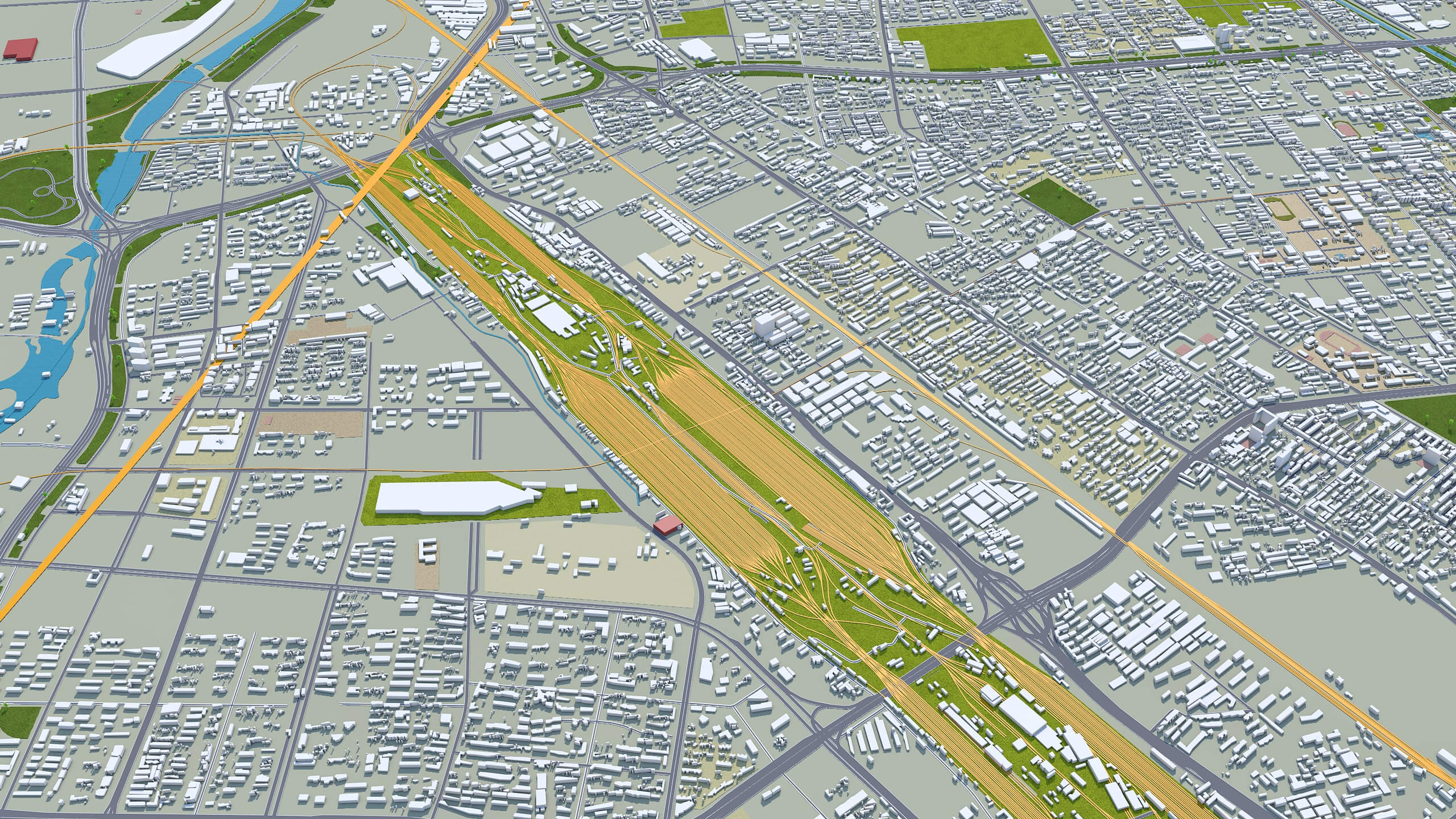 Zhengzhou City Henan China 3D Model 150km by 3dstudio