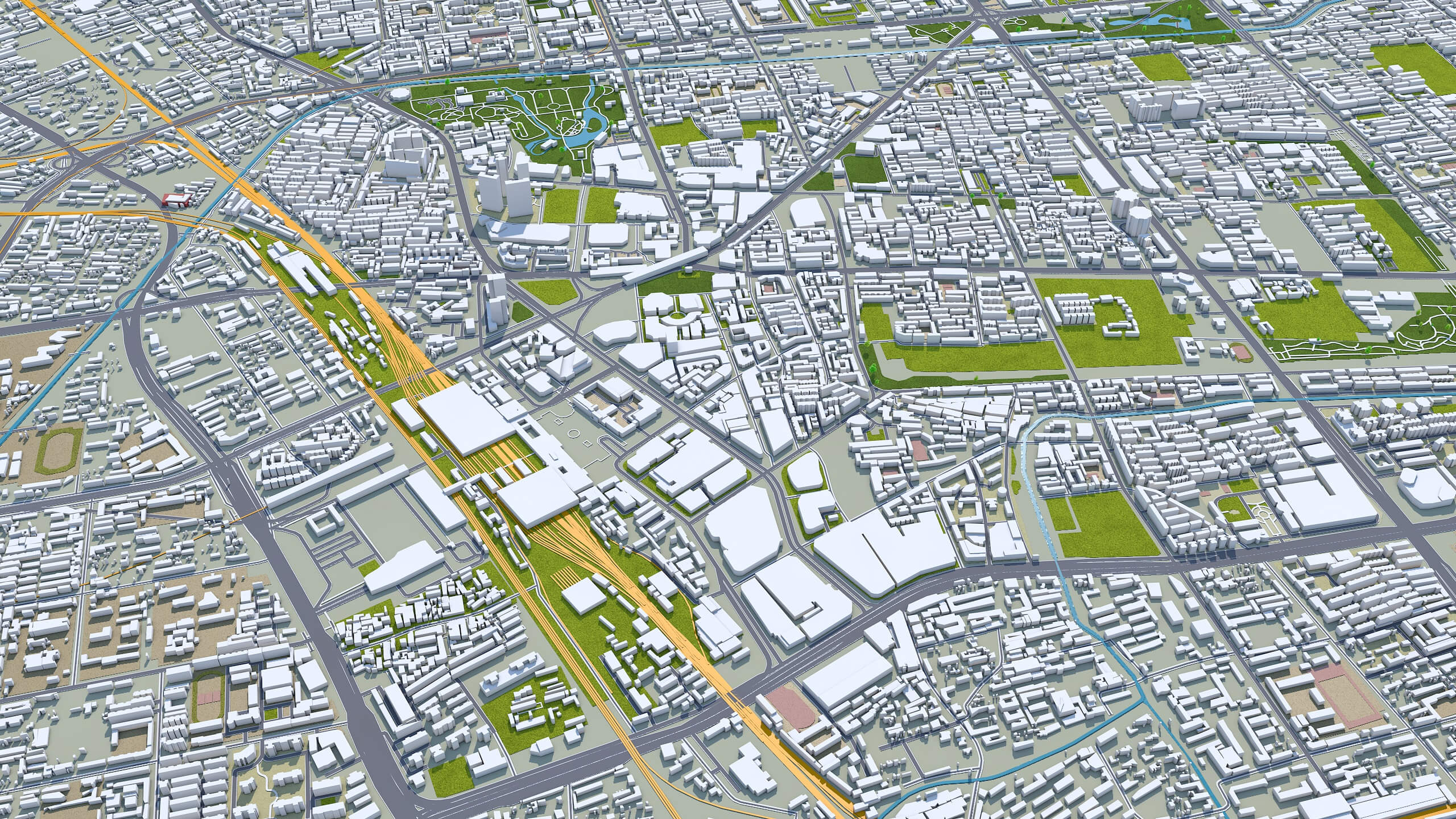 Zhengzhou City Henan China 3D Model 150km by 3dstudio