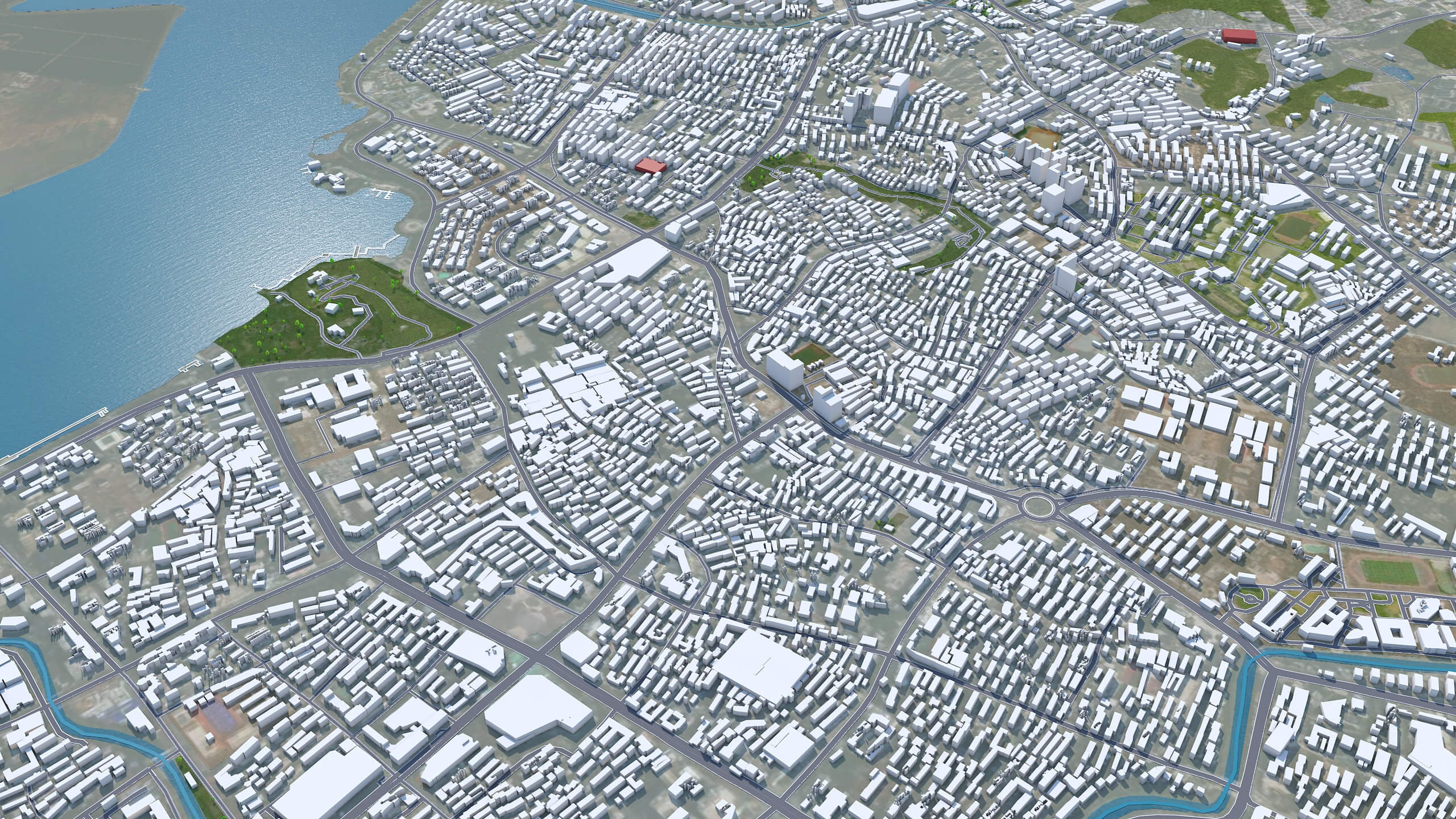 Zhenjiang City Jiangsu China 3D Model 65km by 3dstudio